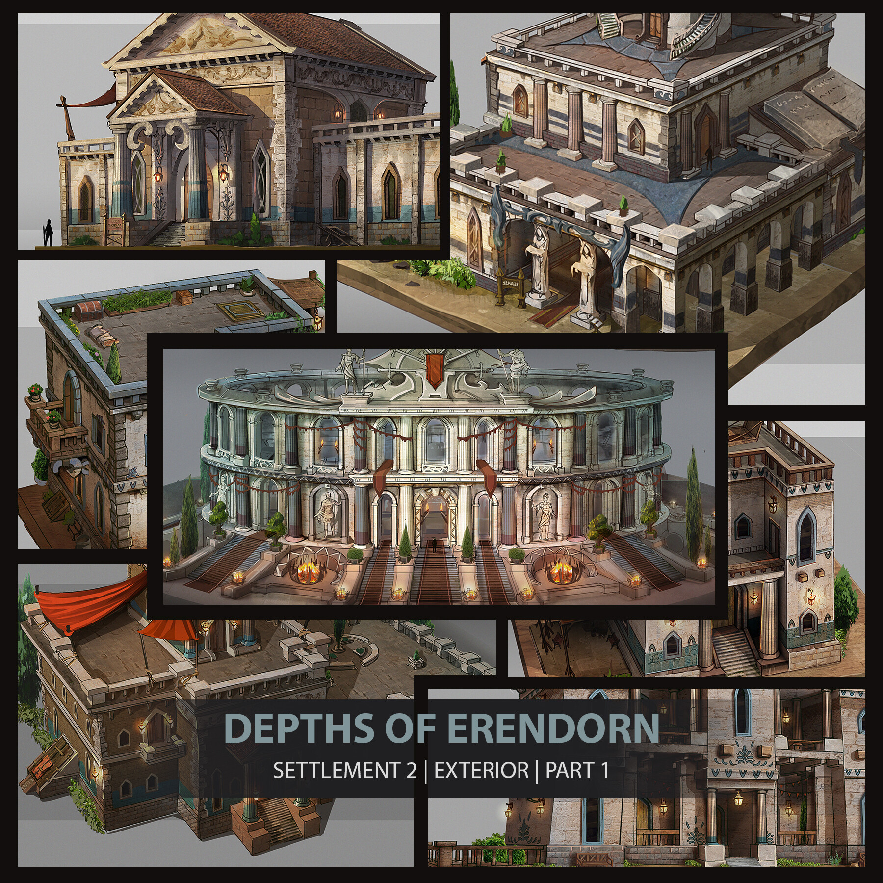 ArtStation - Settlement 2 concept art | exterior | part 2