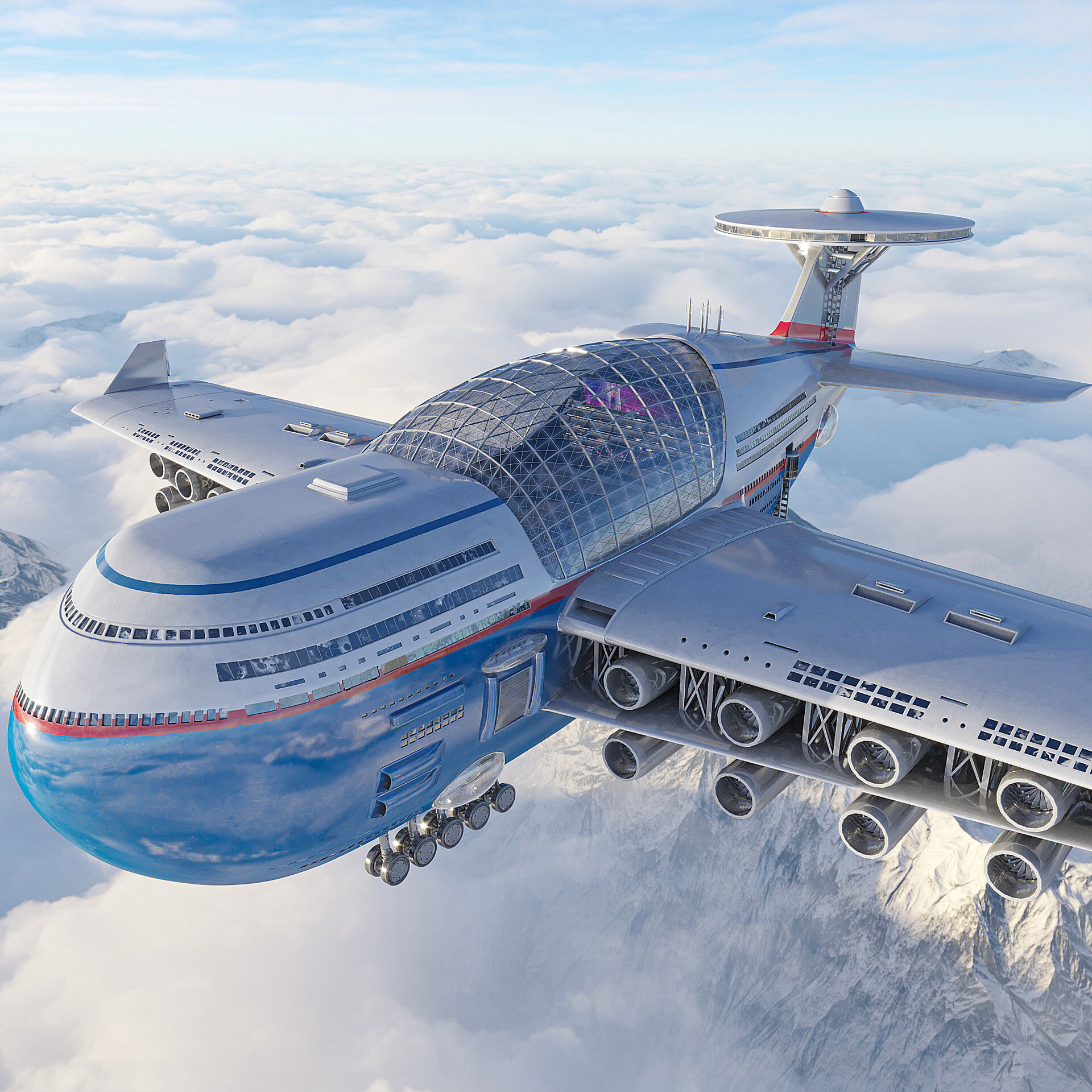 ArtStation - Futuristic Fly cruise