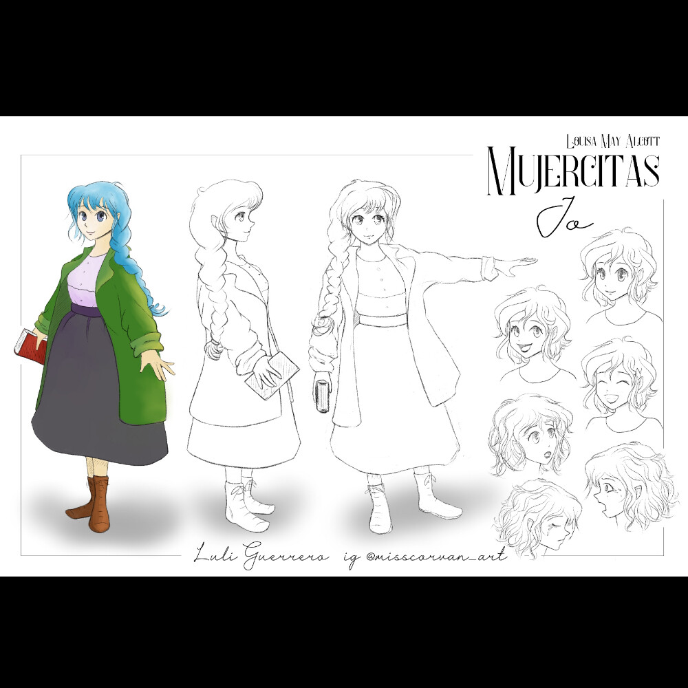 ArtStation - Jo March: model sheet