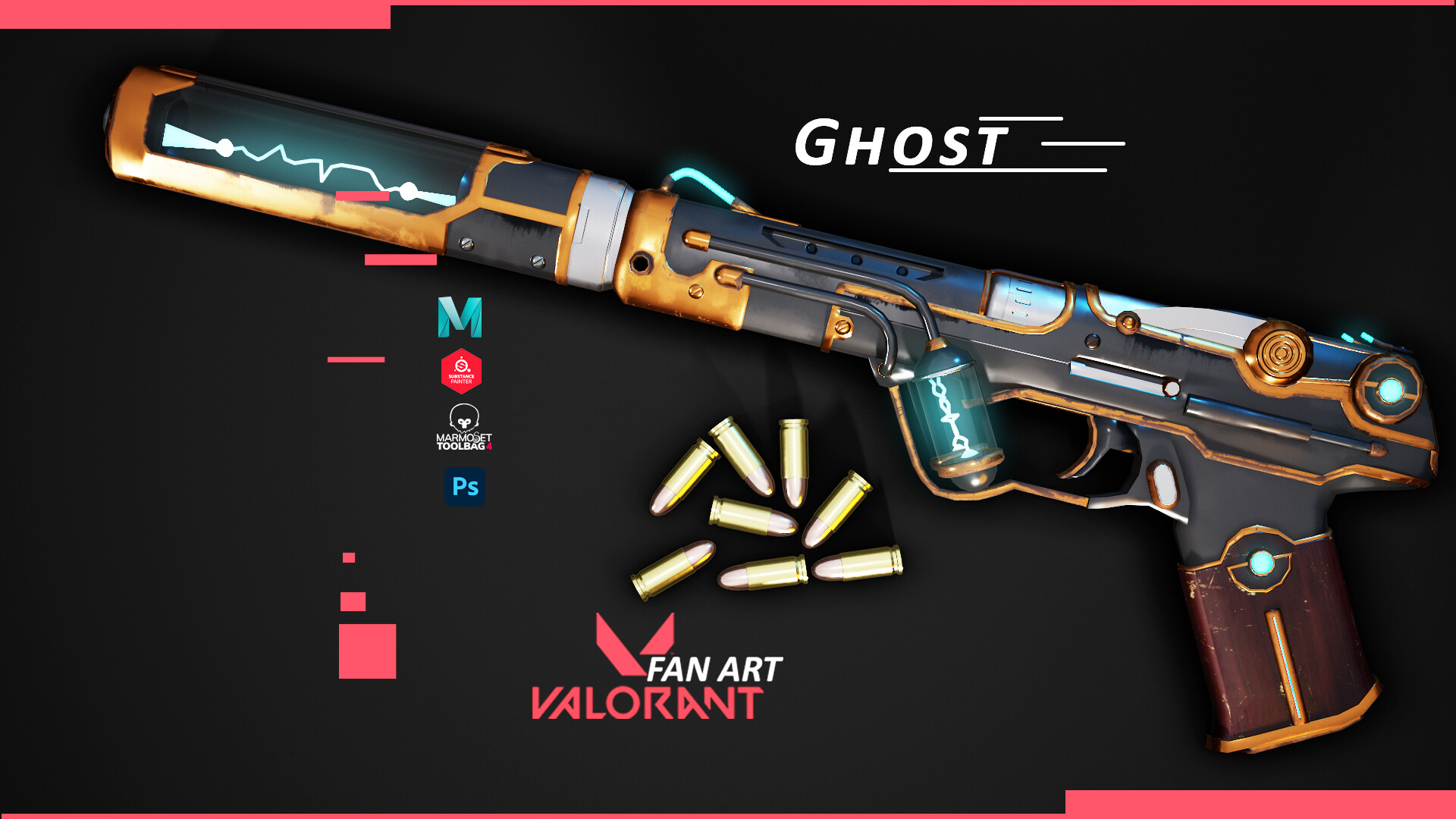 ArtStation - GHOST GUN VALO FAN ART