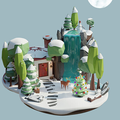 ArtStation - Christmas Diorama 01