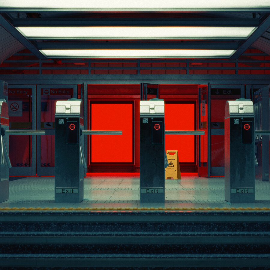 ArtStation - Subway Terminal Relight
