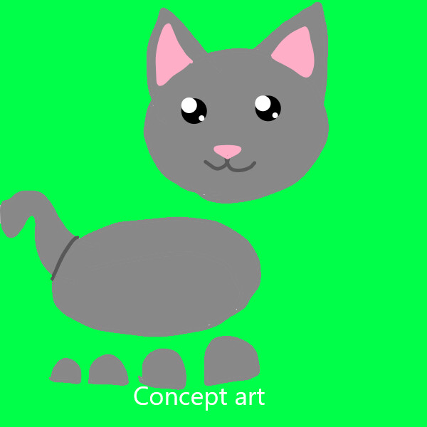 ArtStation - Adopt Me cat: Inspired by dreamcraft. Art concept