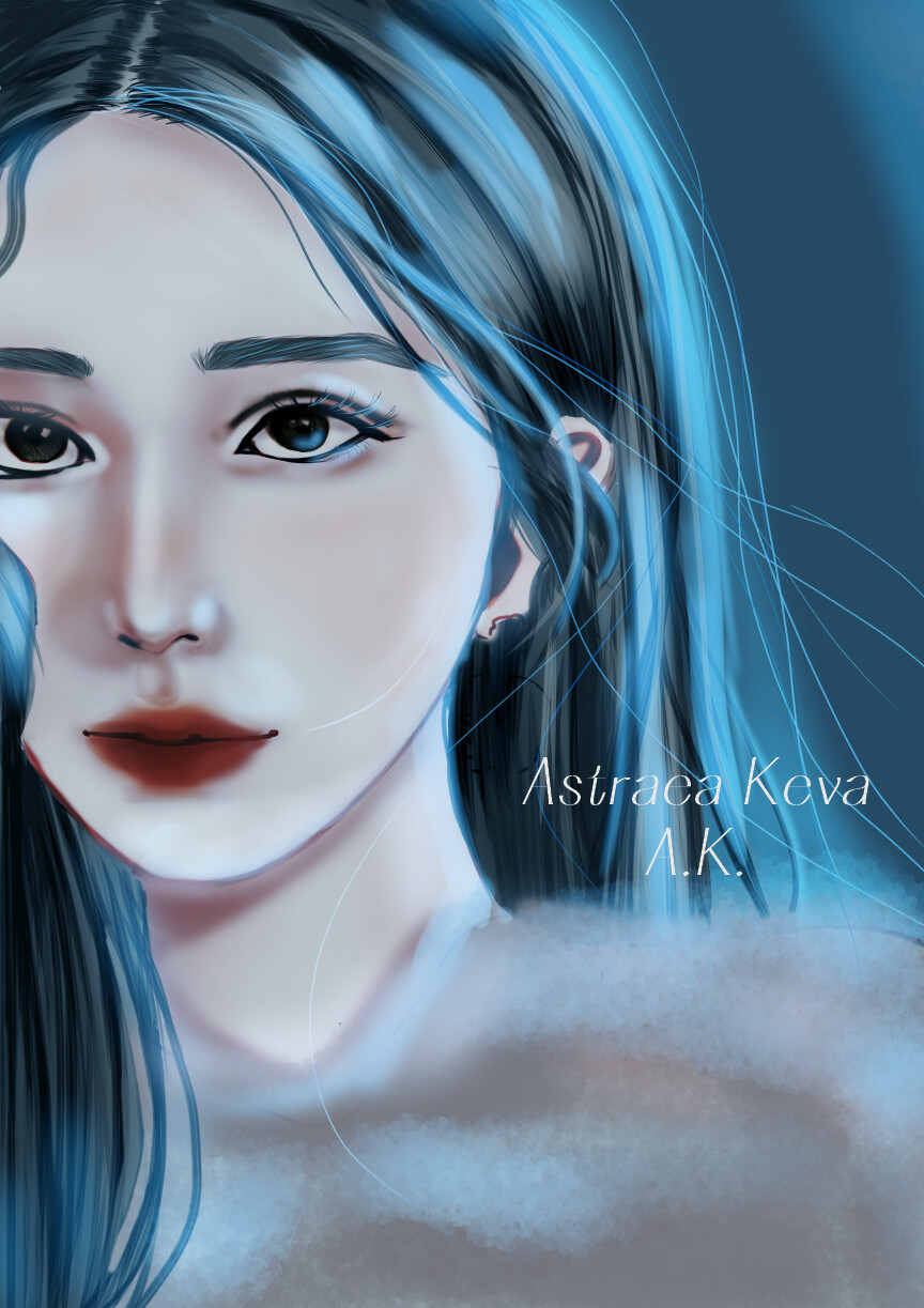 ArtStation - Angel in the Blue light- Rim Light Study