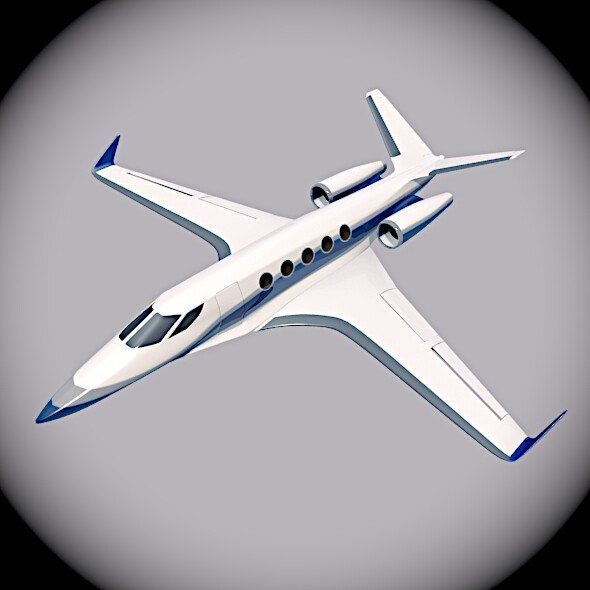 ArtStation - Private jet concept 3d model