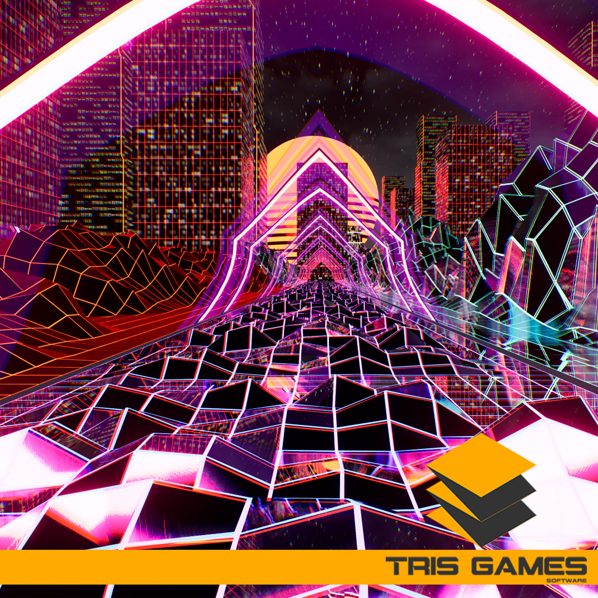 ArtStation - 80'S Retro Environment / Endless LOOP