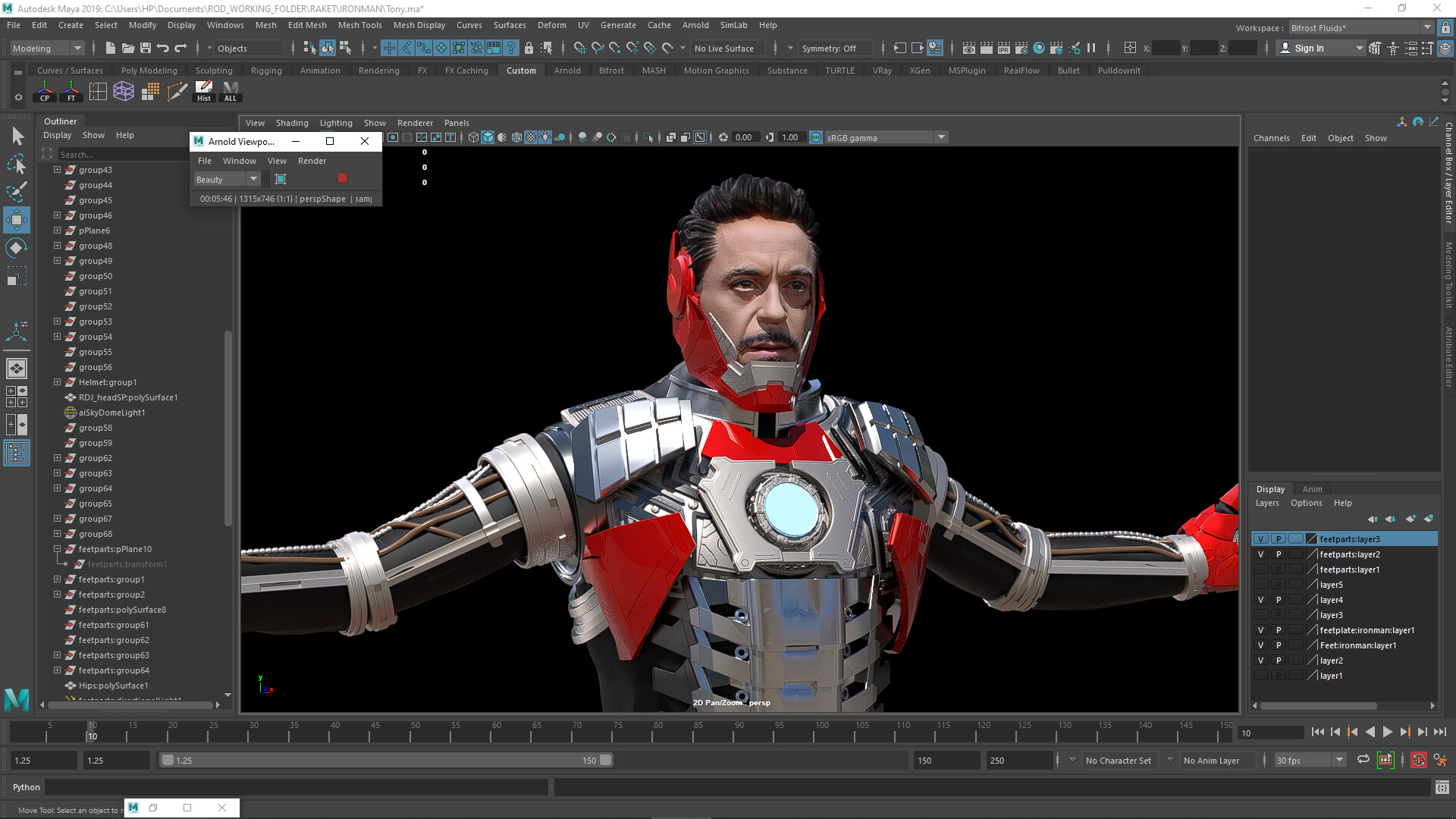 ArtStation - TONY STARK MK5 IRON MAN (work in progress)