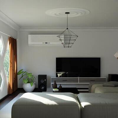ArtStation - Simplistic living room Design