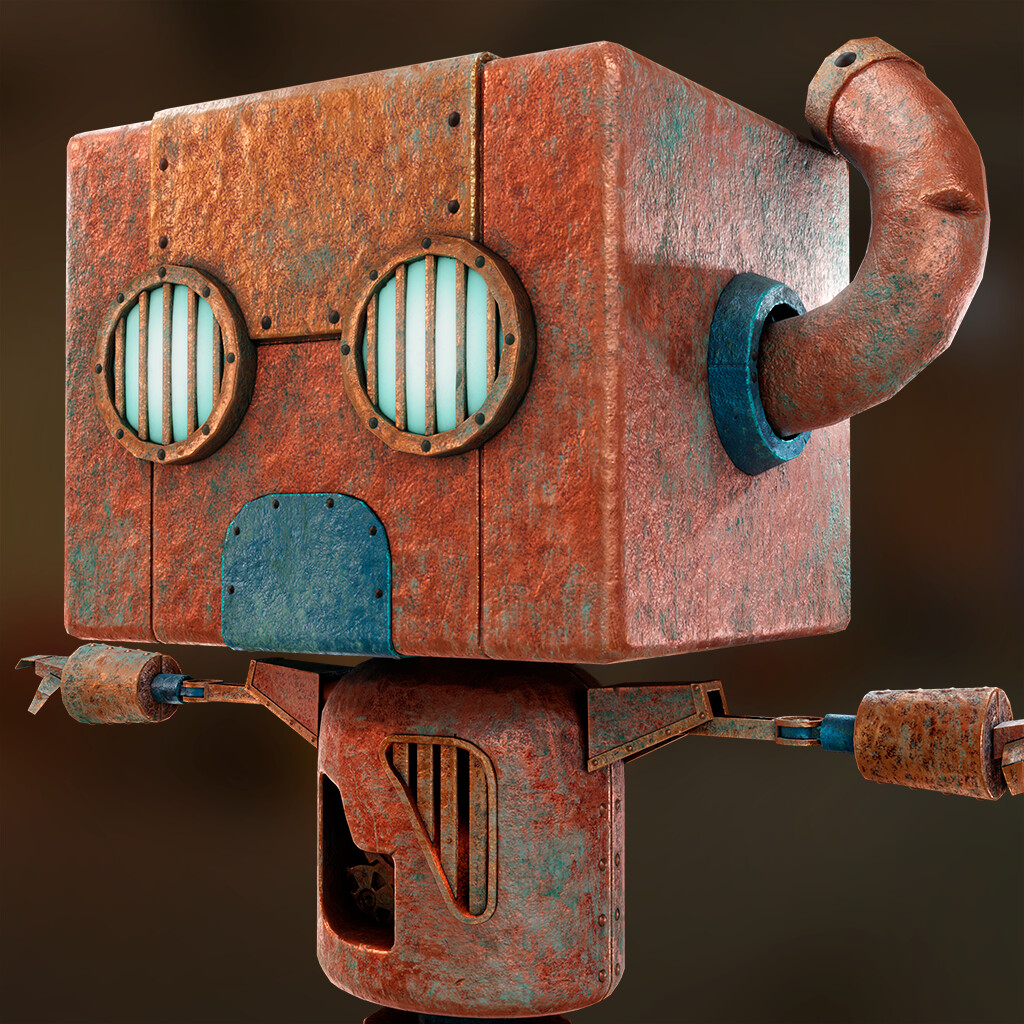 ArtStation - Copper Robot - Personal Project