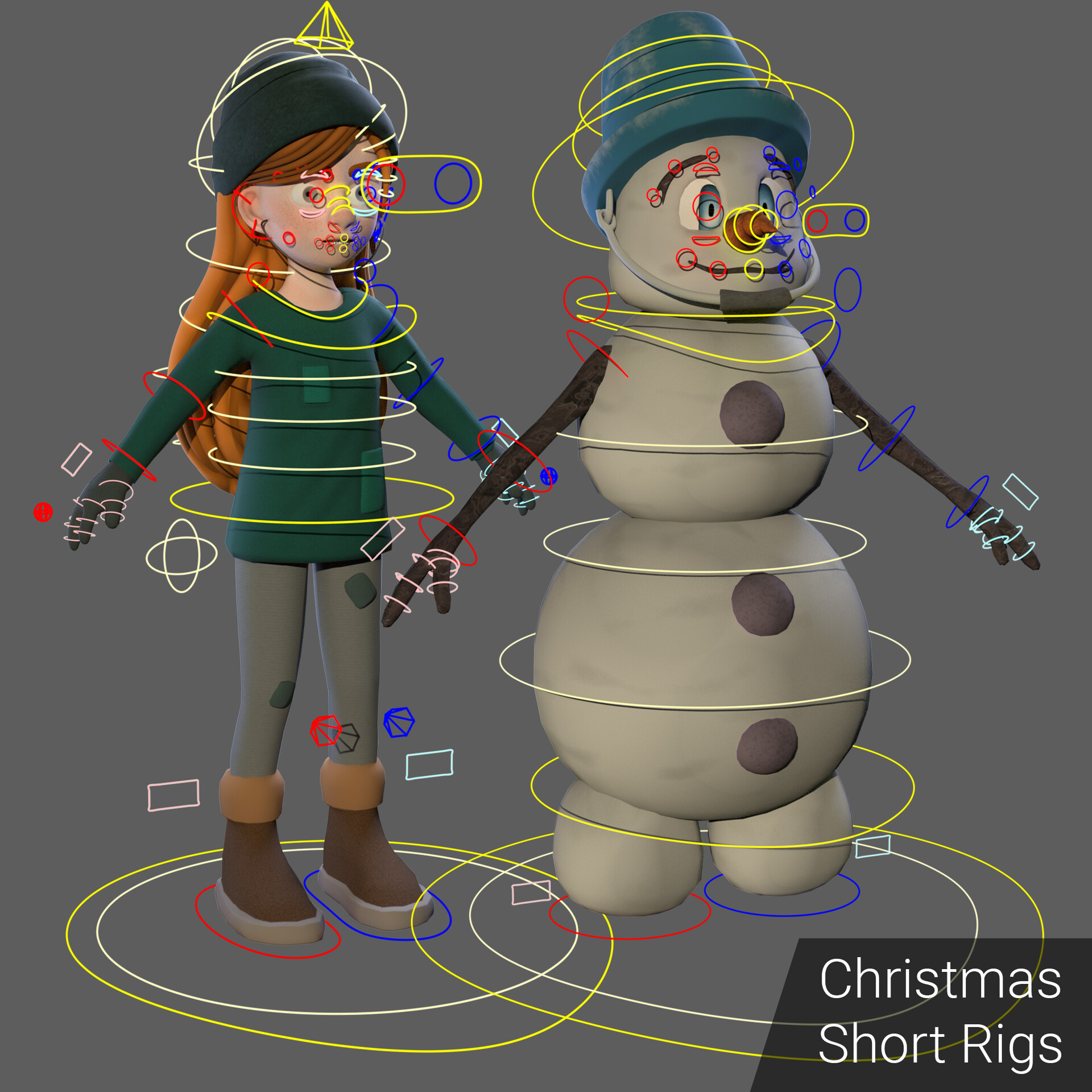 ArtStation - Christmas Short Rigs.