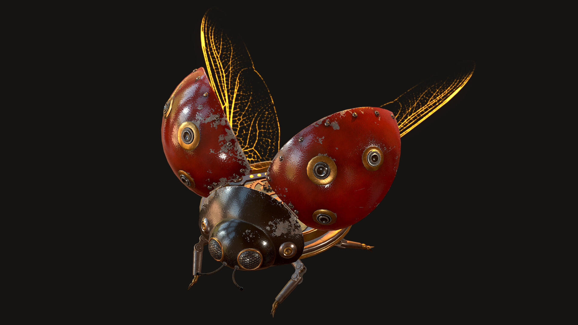 ArtStation - Ladybug steampunk animated model