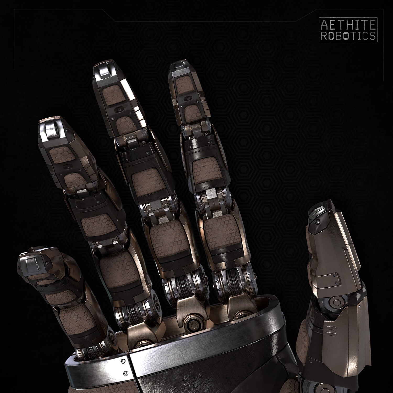 ArtStation - Aethite Vulcan X-896 | Sci-Fi Robotic Hand