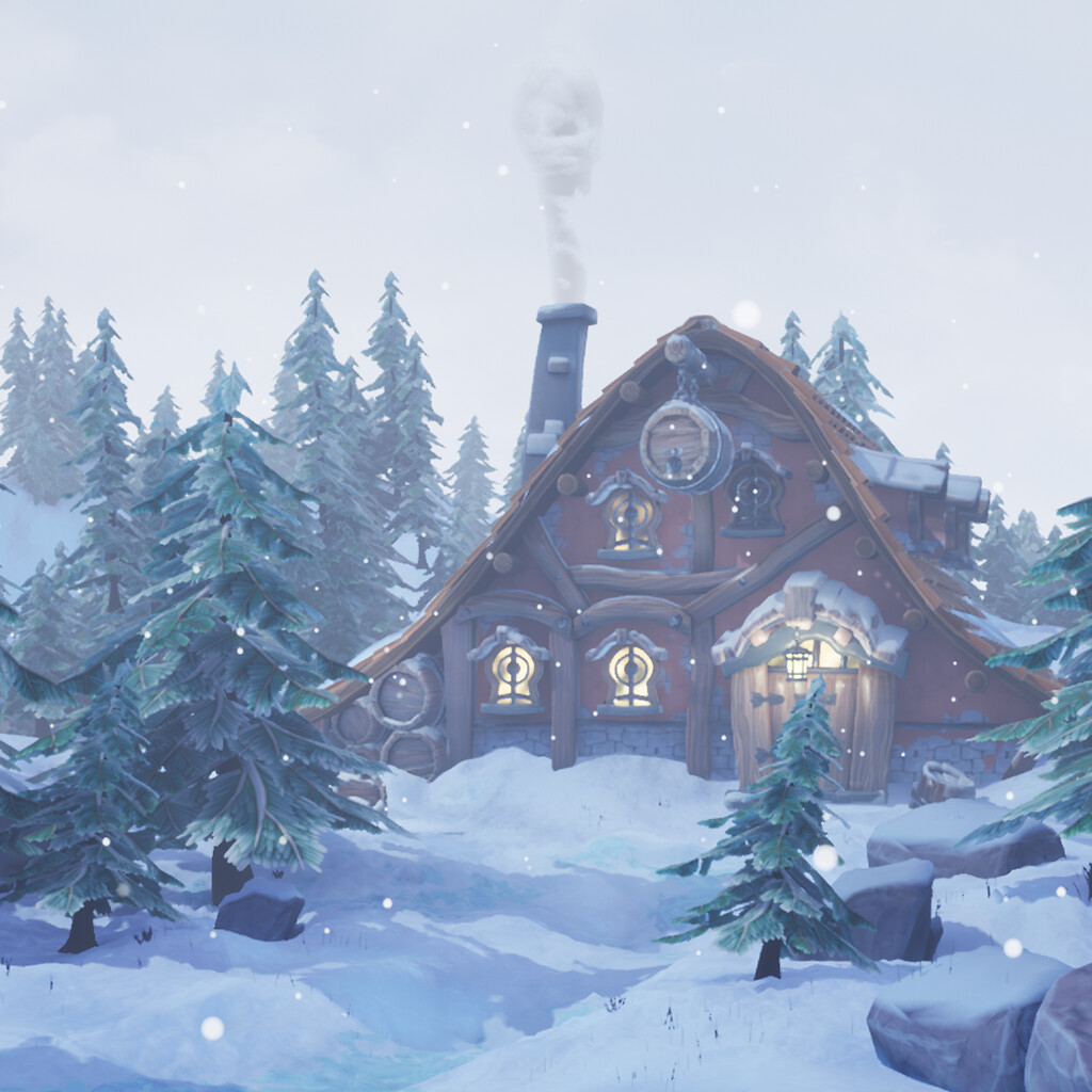 ArtStation - Snowy Tavern
