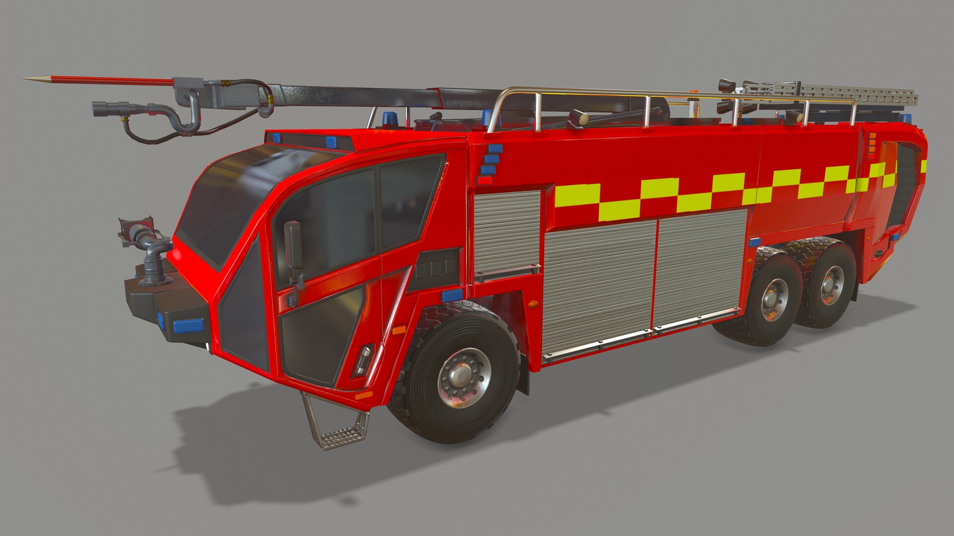 ArtStation - Airport Fire Engine