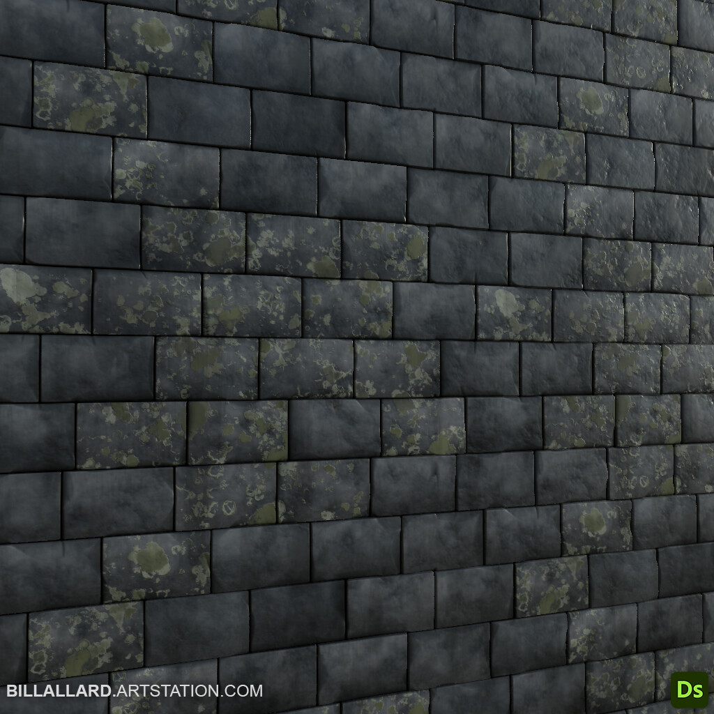 ArtStation - Stone Brick Material for TV Advert