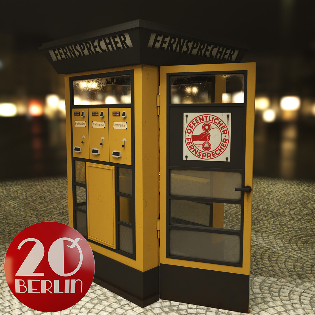 ArtStation - Phone booth 1928 in Berlin
