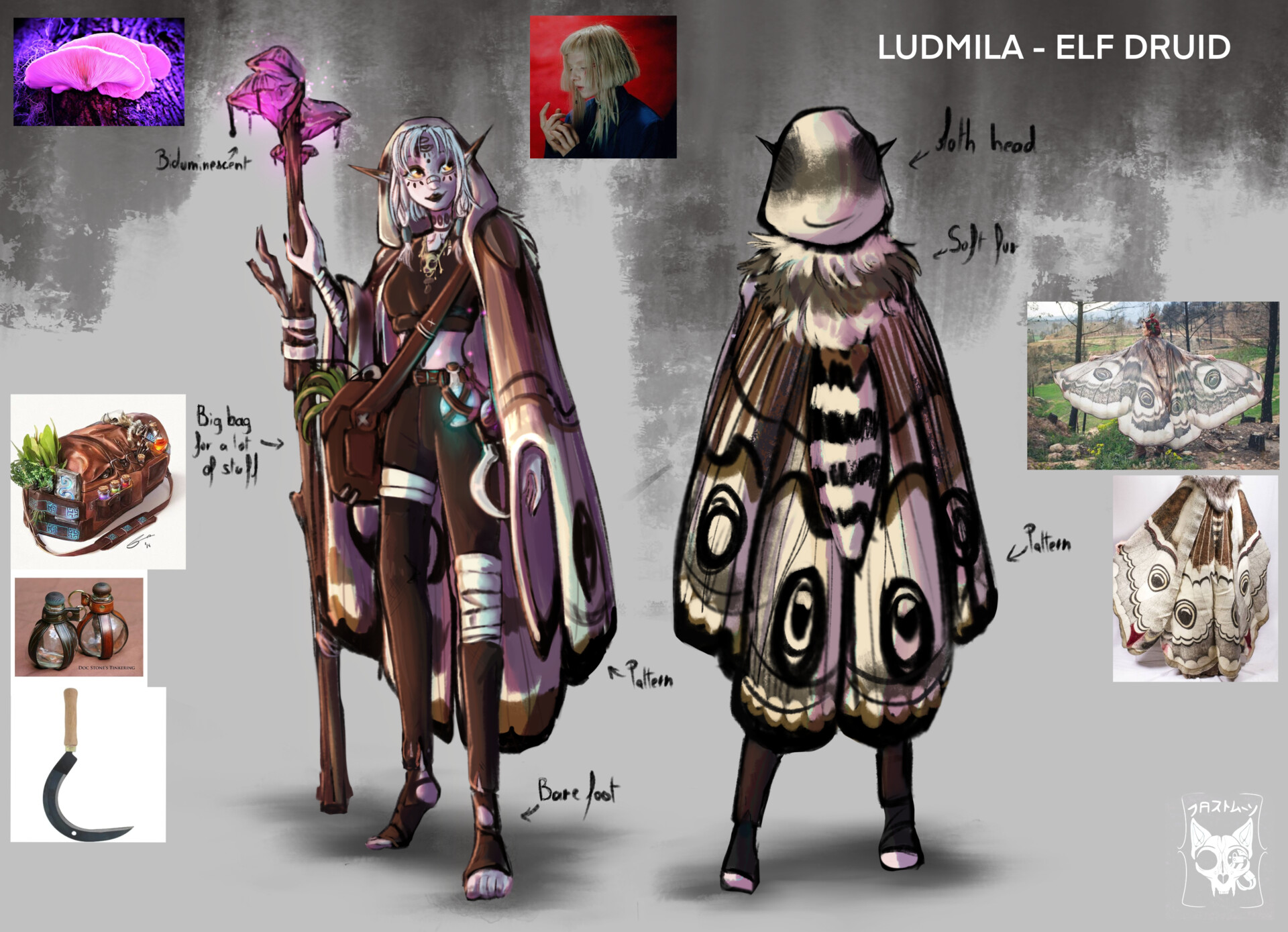 ArtStation - .:Character Design : Moth Elf:.