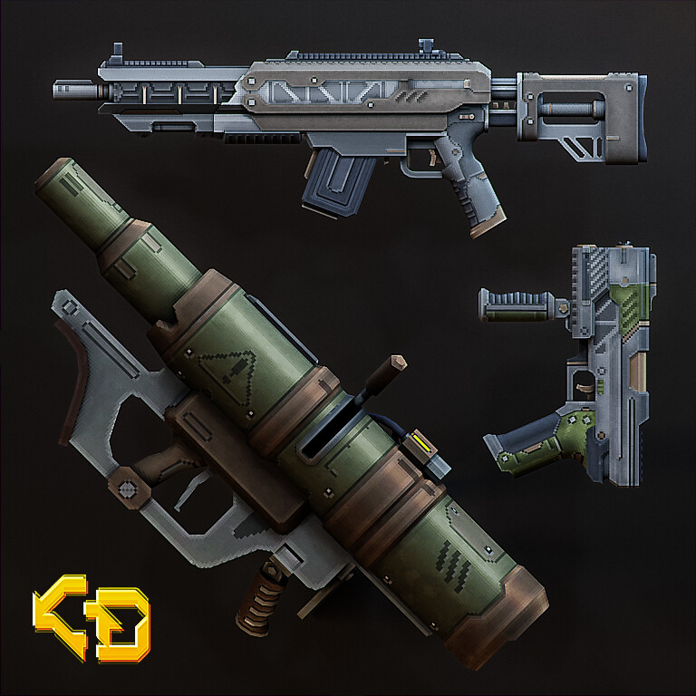 ArtStation - Core Decay - Weapons