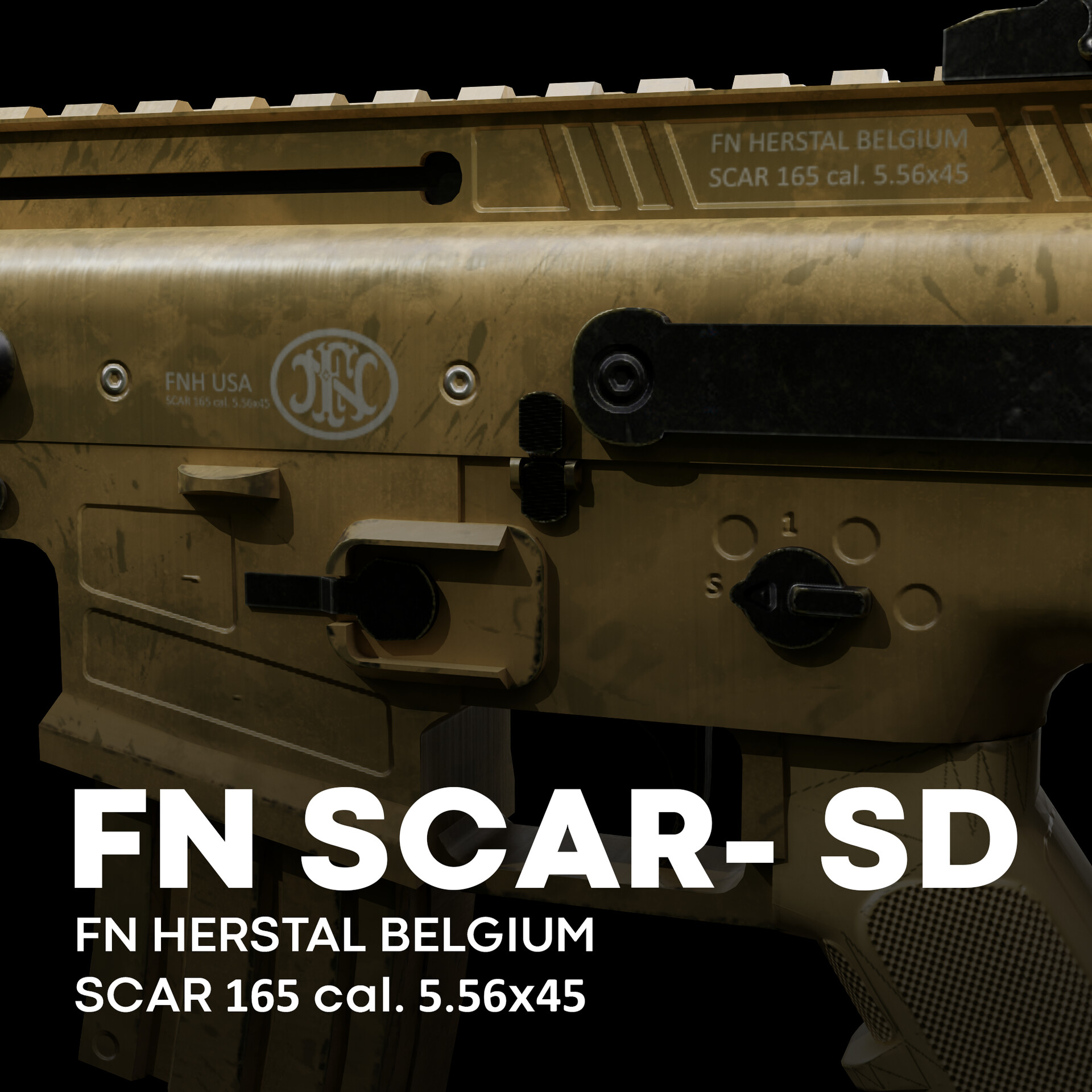 ArtStation - FN SCAR-SD