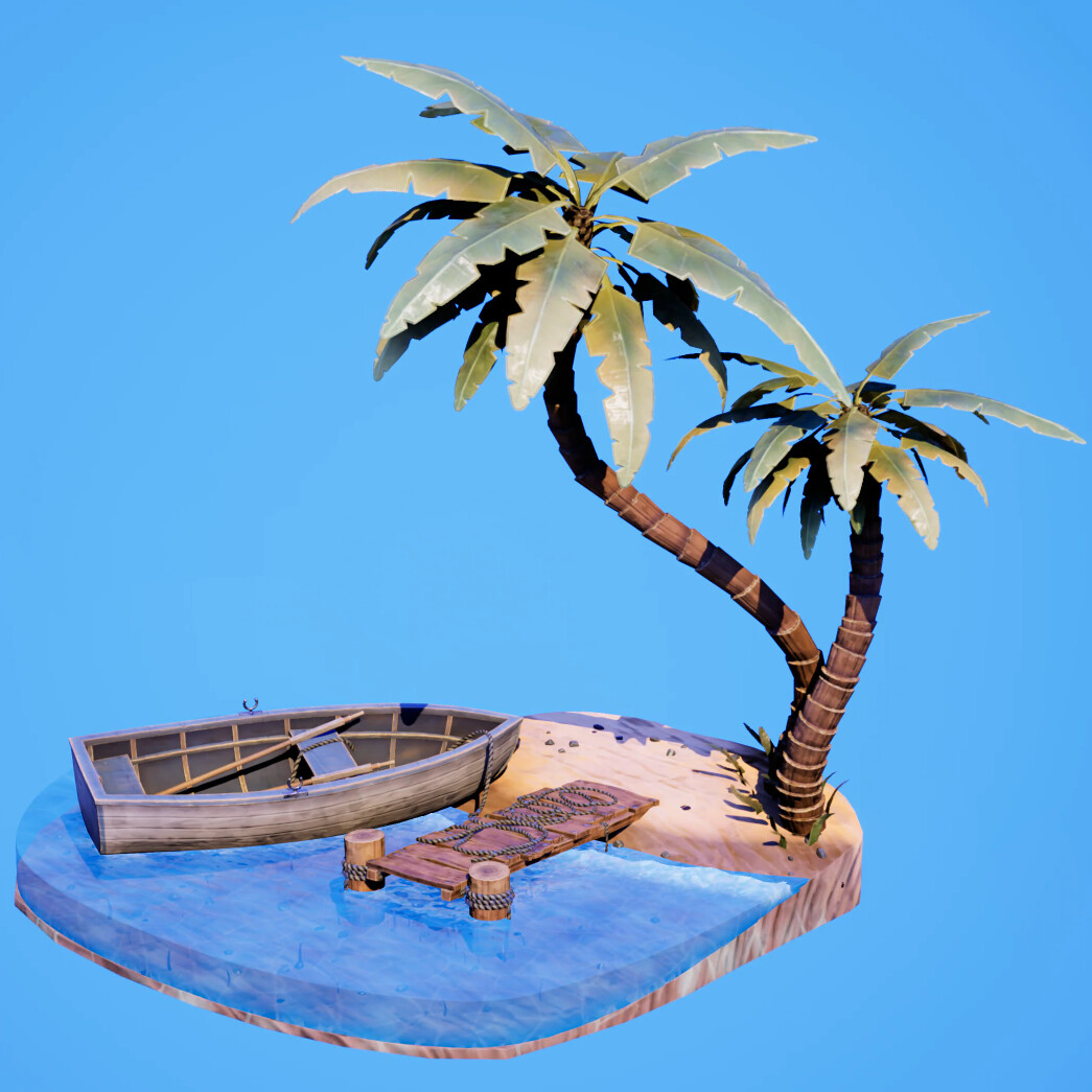 ArtStation - Mini Beach Scene