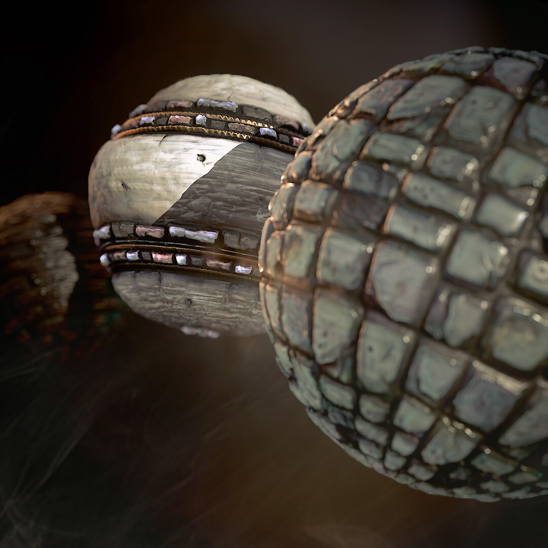 ArtStation - Hand painted 3D materials