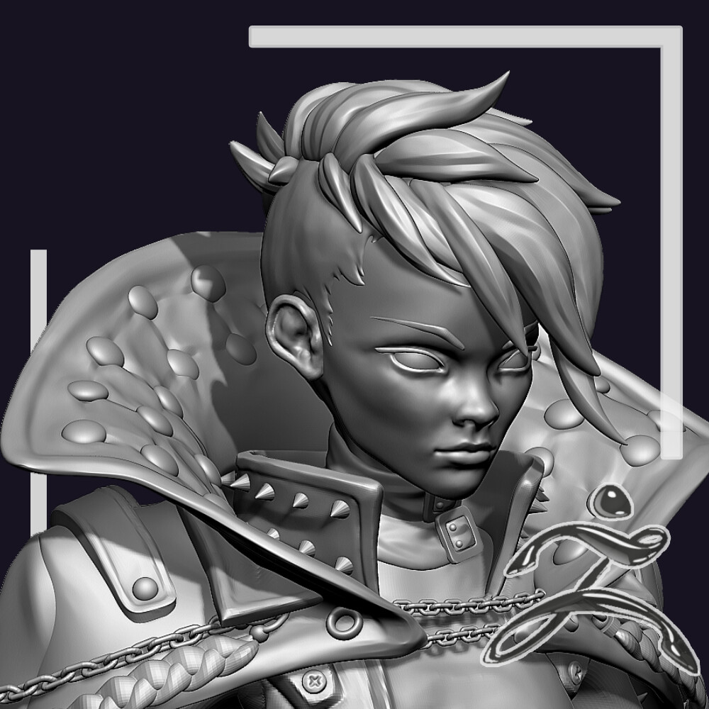 ArtStation - Borderlands Tyreen High Poly Study