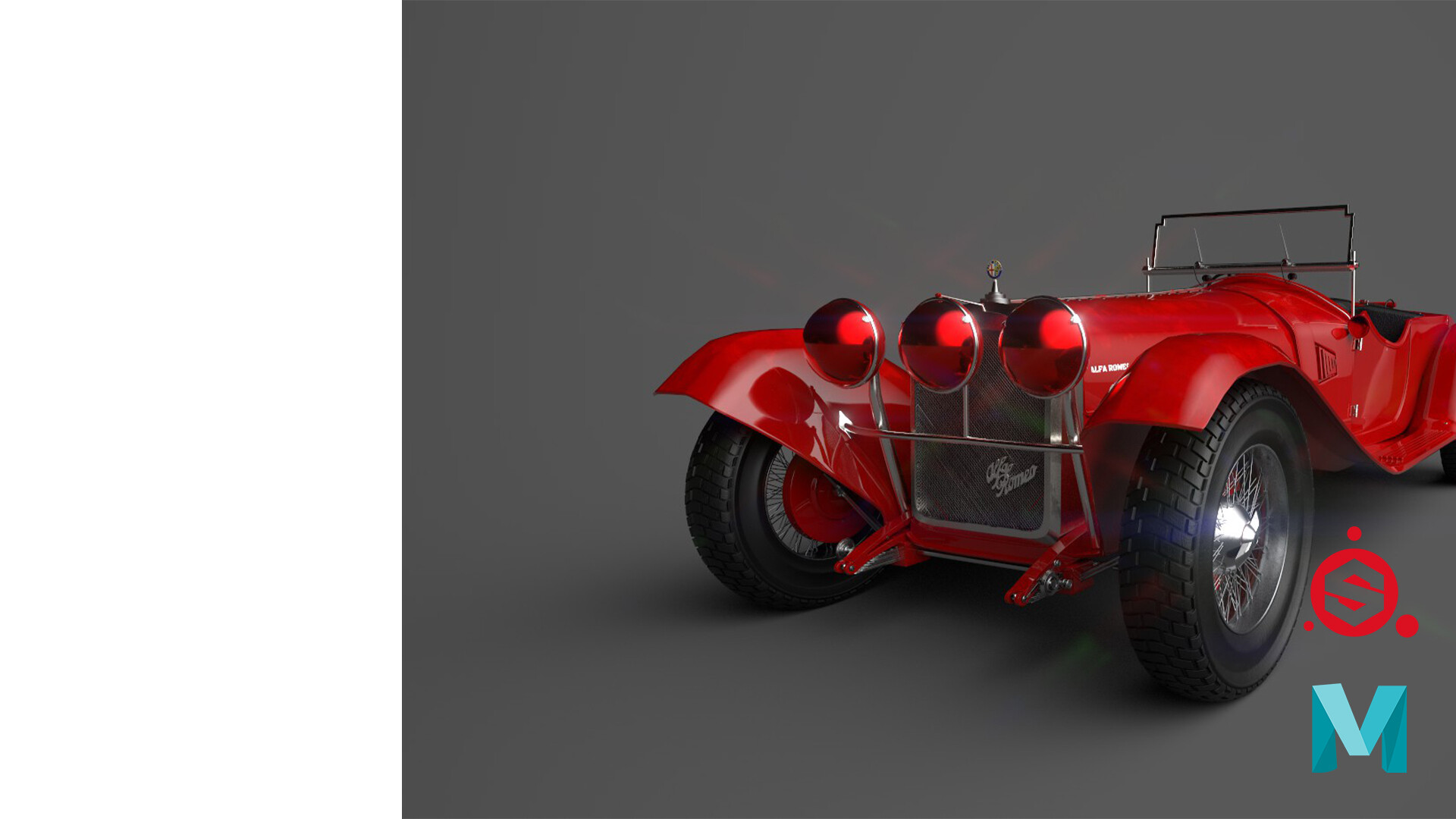 ArtStation - 1930 Alfa Romeo 6c 1750 GT series 4