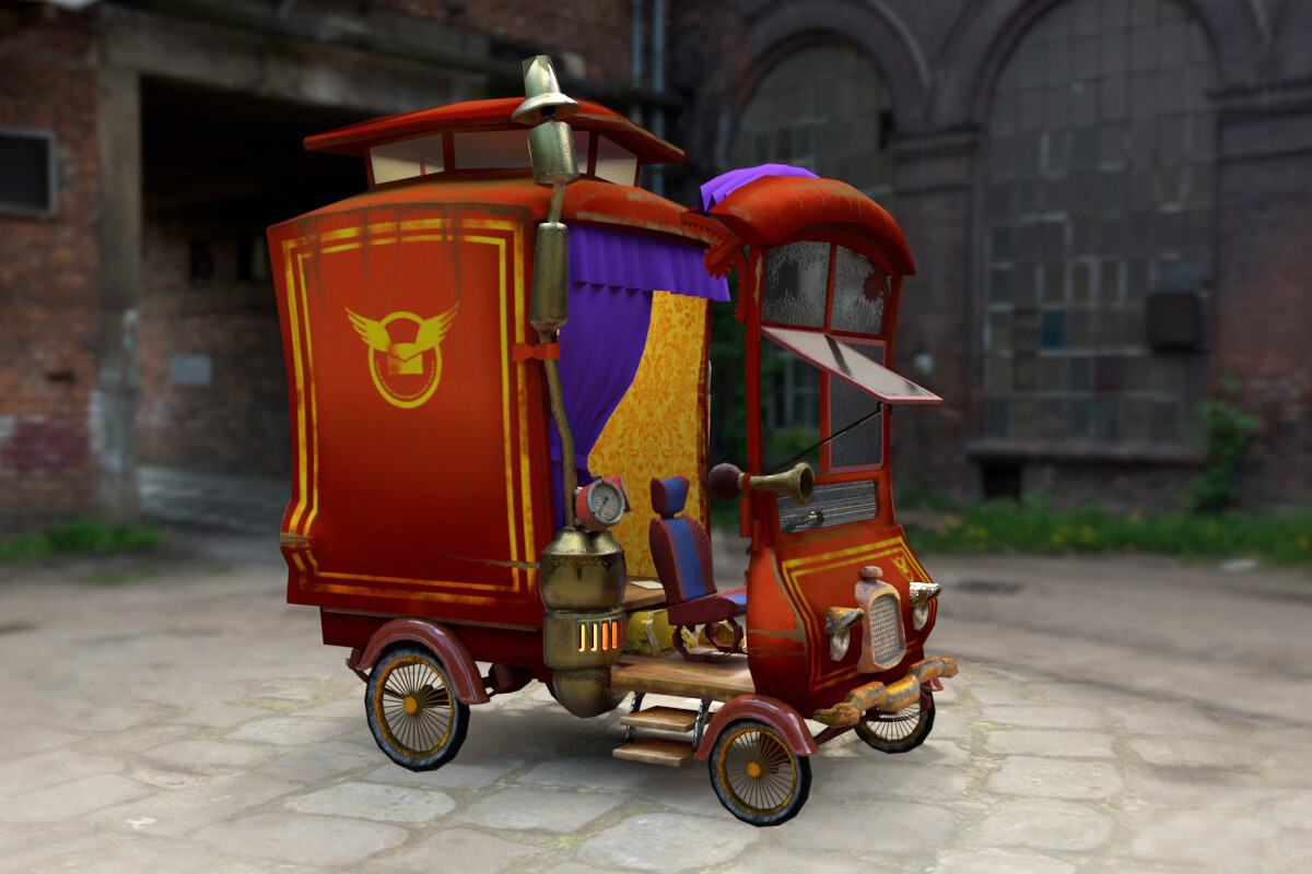 ArtStation - Postal Van