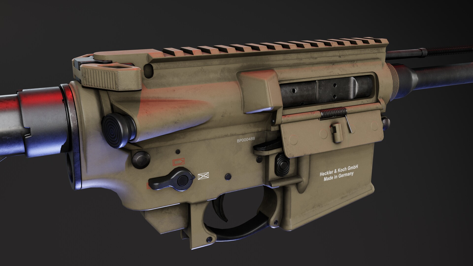 ArtStation - HK 416 Receiver