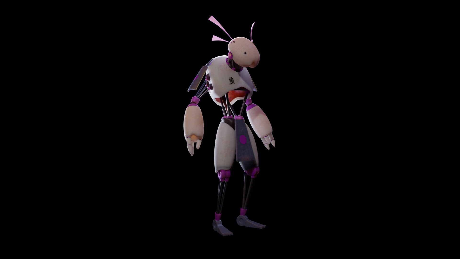 ArtStation - AXOLOT ROBOT - Exercice de 3D