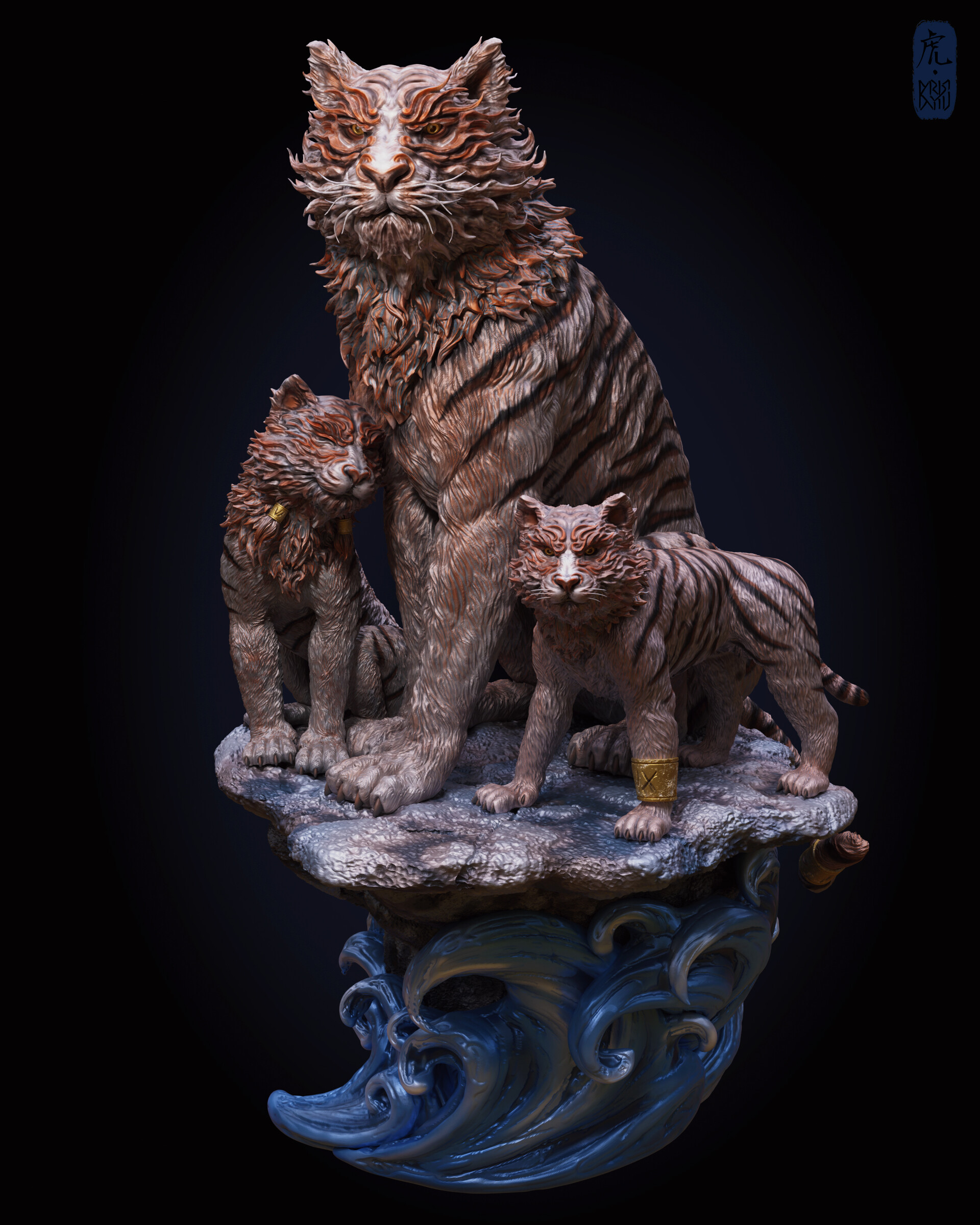 ArtStation - Lunar Tiger (Year of Tiger)