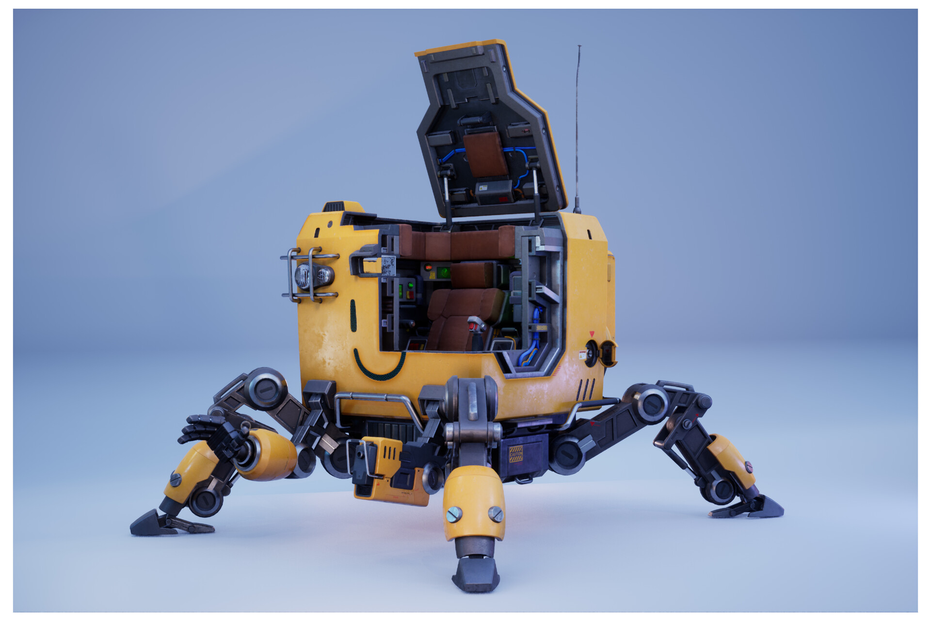 ArtStation - Boxbot Mechanic moeling