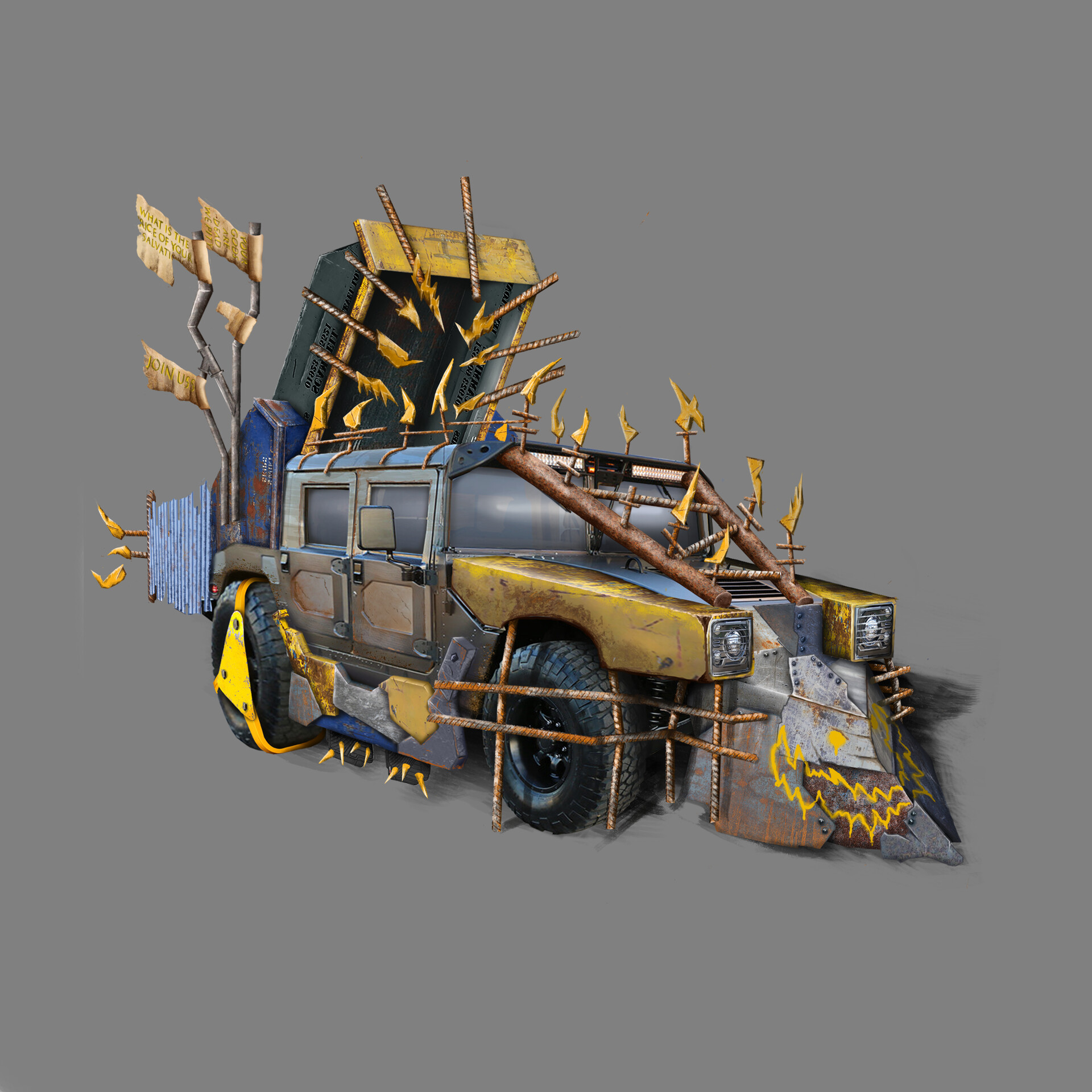 ArtStation - post apocalyptic vehicle