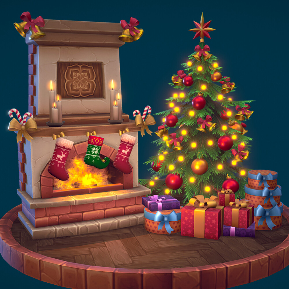 ArtStation - Christmas Props