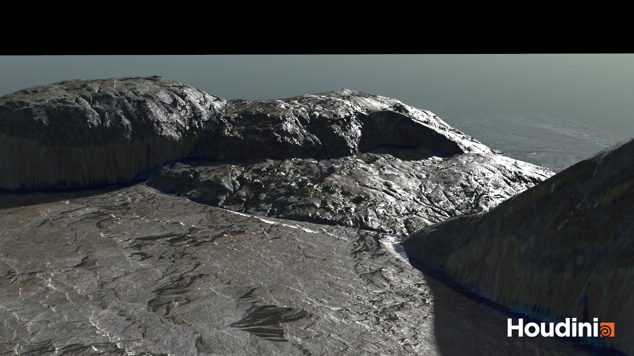 ArtStation - Houdini - Concept Art and 3D Terrain for "Epopee of a Dead ...