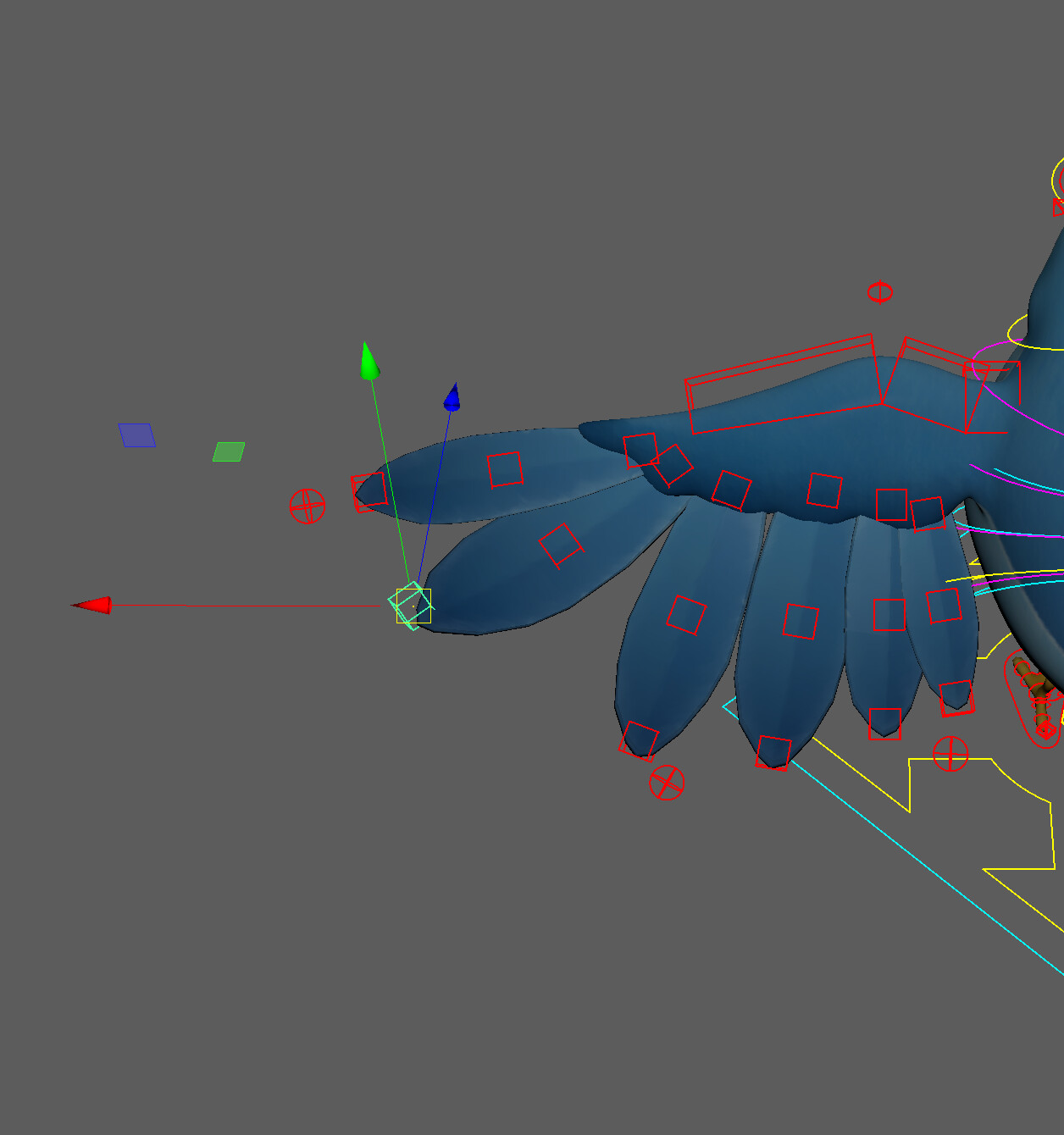 ArtStation - Bird Rig | Wings' Controls