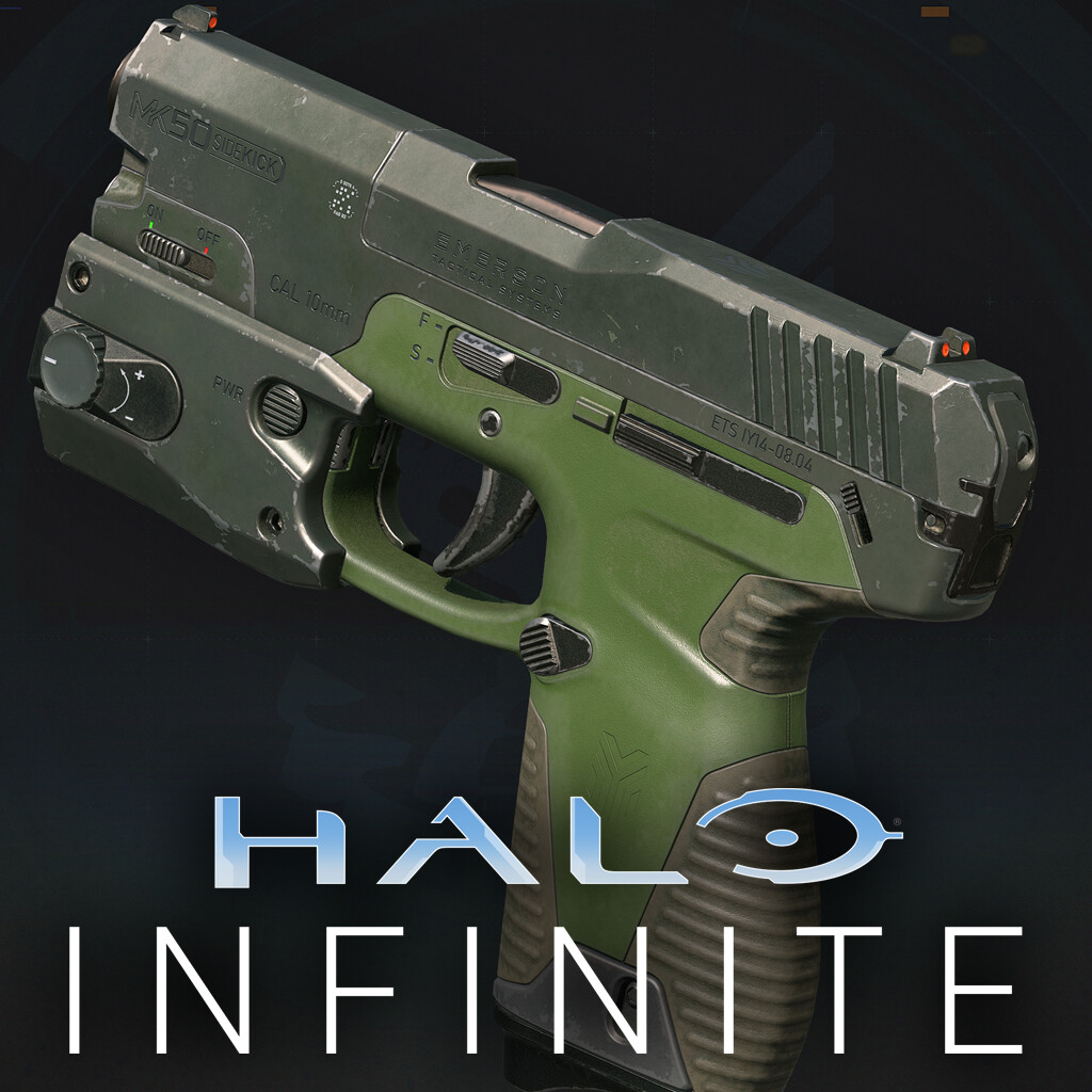 ArtStation - Halo Infinite UNSC Sidearm in-game
