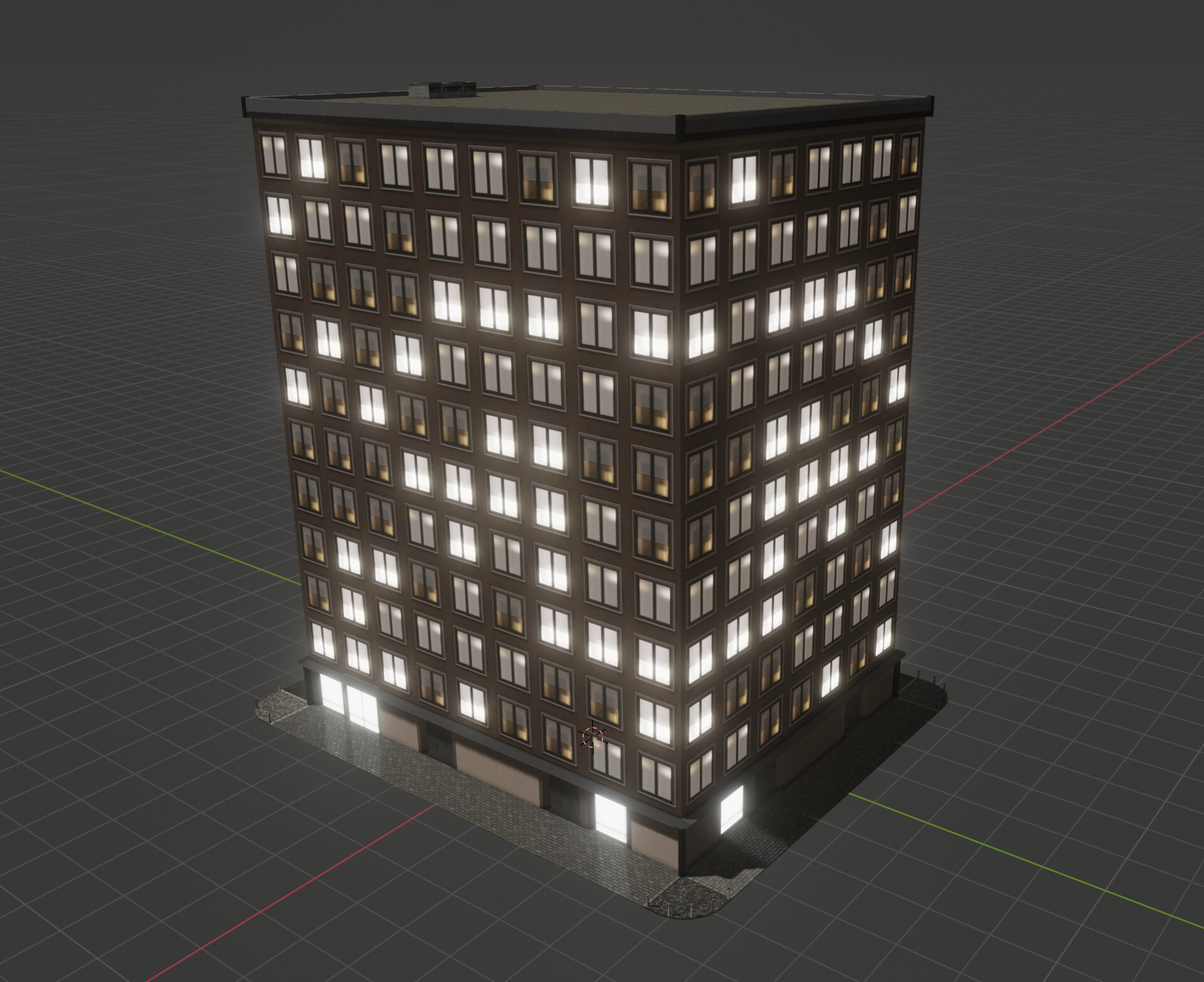 ArtStation - Procedural "Blender Node" building (Work in progress)