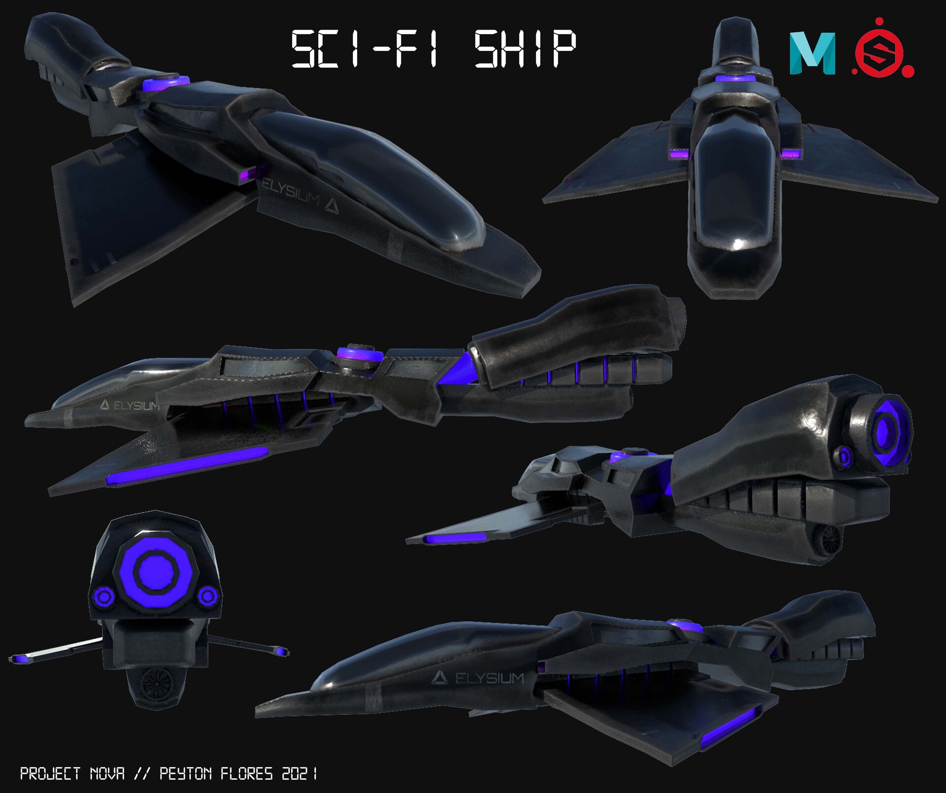 ArtStation - scifi ship exterior and interior