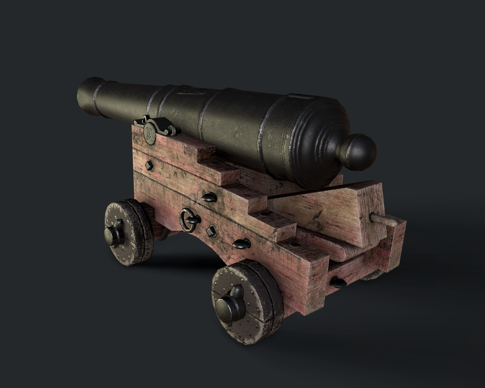 ArtStation - Game-ready 3D model 24-pounder long gun