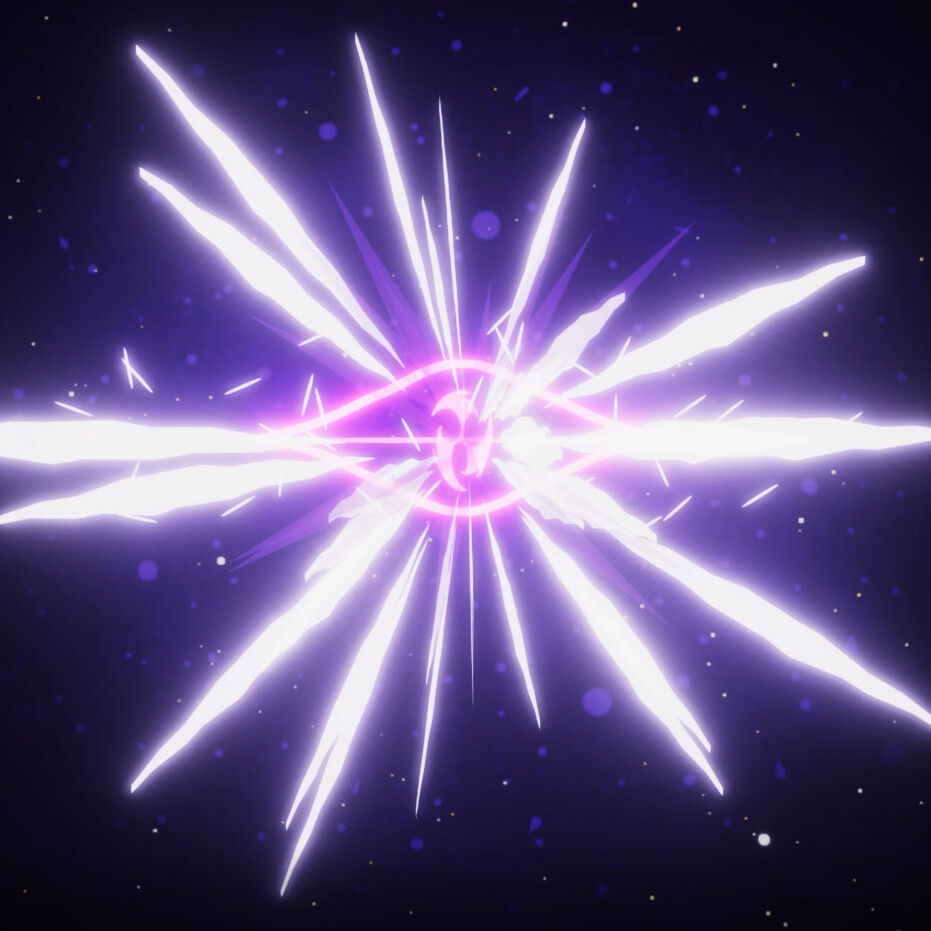 ArtStation - Recreation of VFX of Raiden Shogun from Genshin Impact