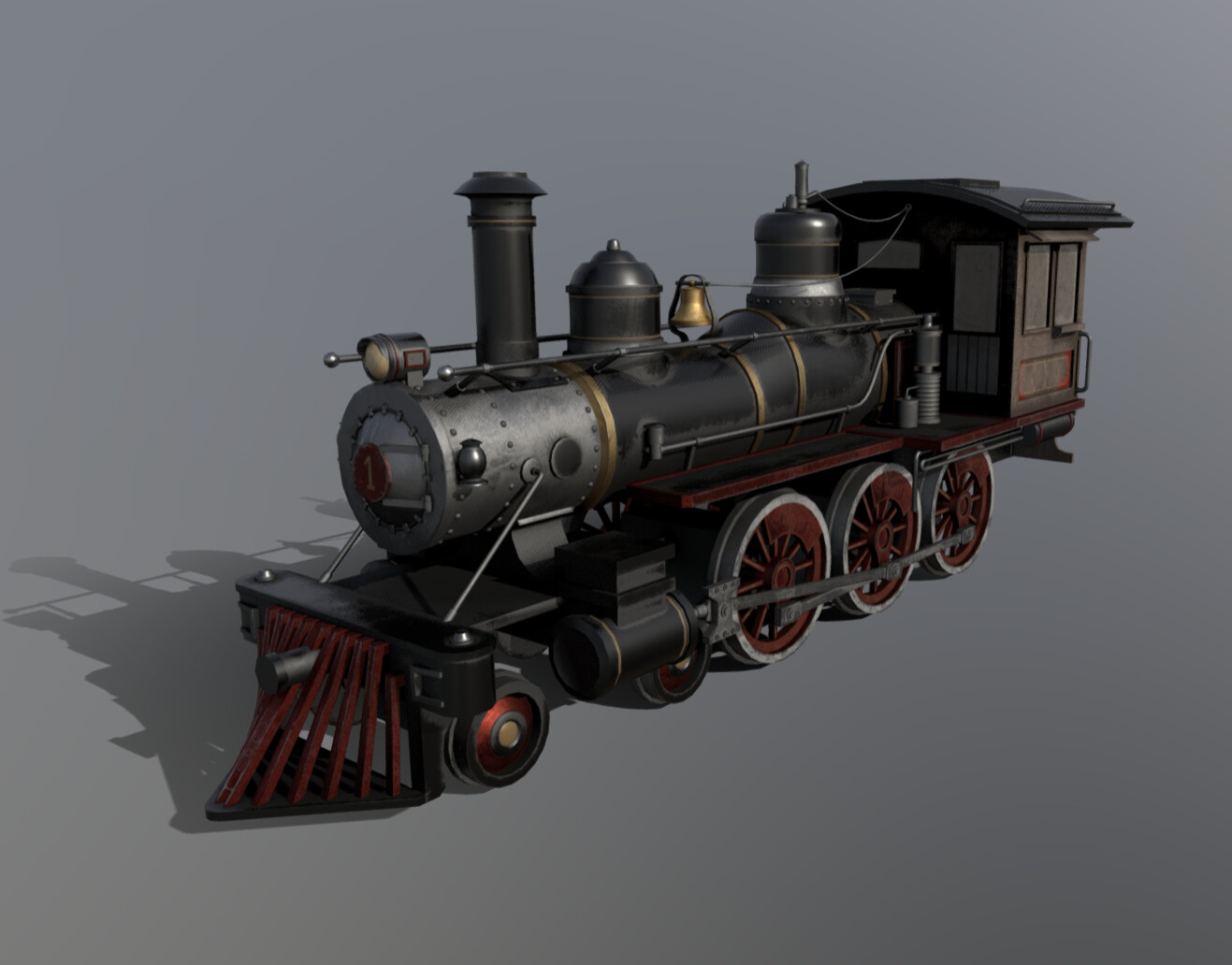 ArtStation - Steam locomotive