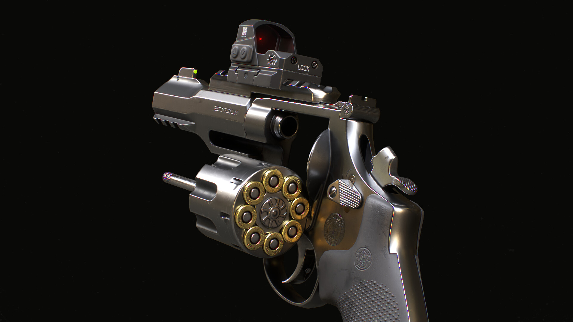 ArtStation - Smith & Wesson Model 327 M&P R8 .357 Magnum revolver.