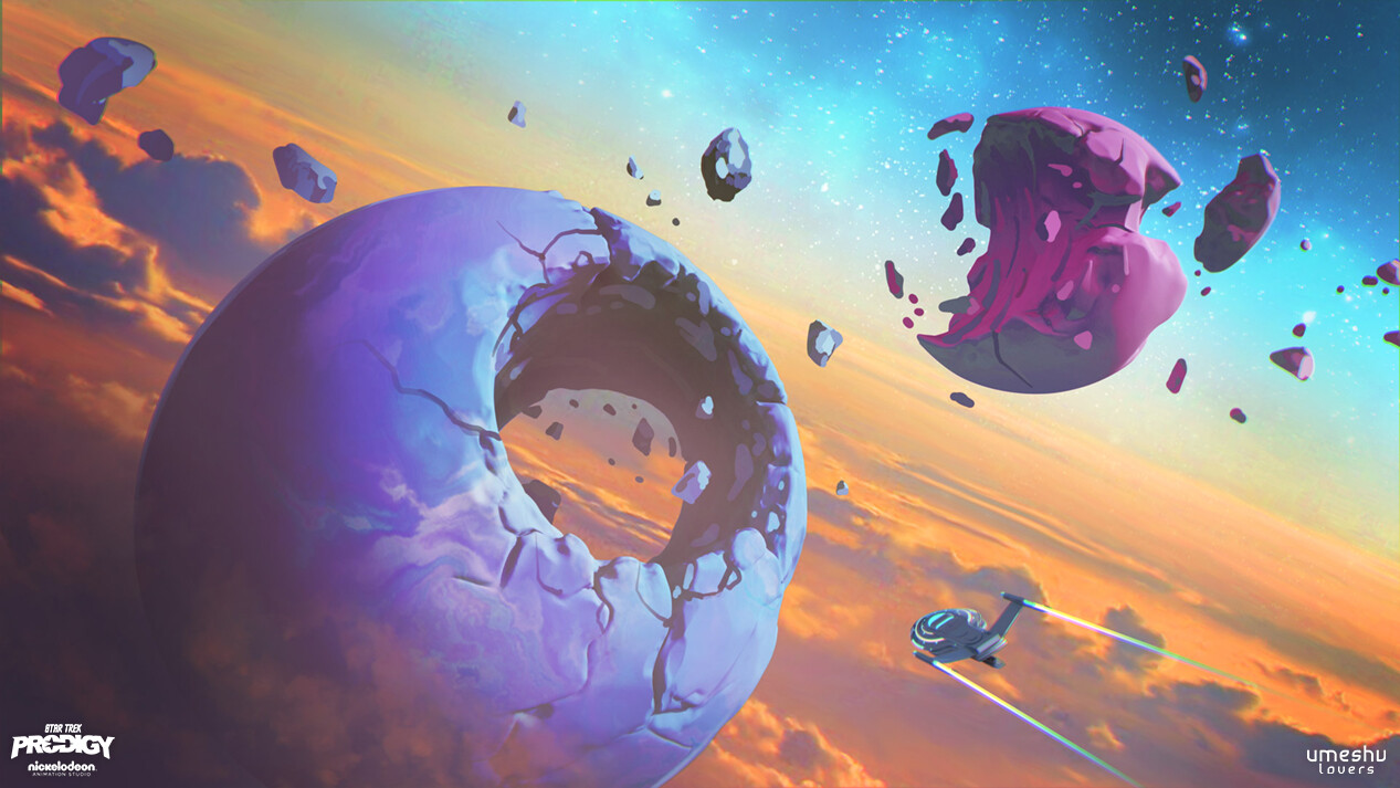 ArtStation - Star Trek: Prodigy - Asteroids
