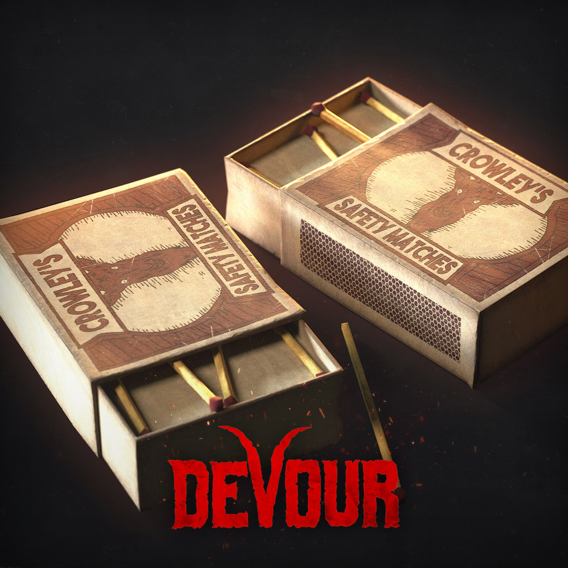ArtStation - Devour - Match Box Prop