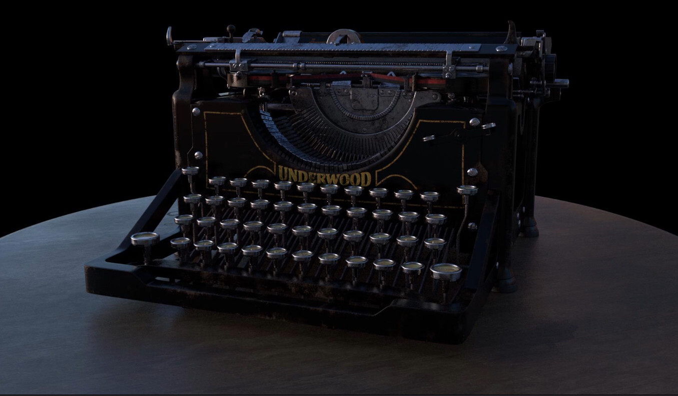 ArtStation - Underwood Typewriter