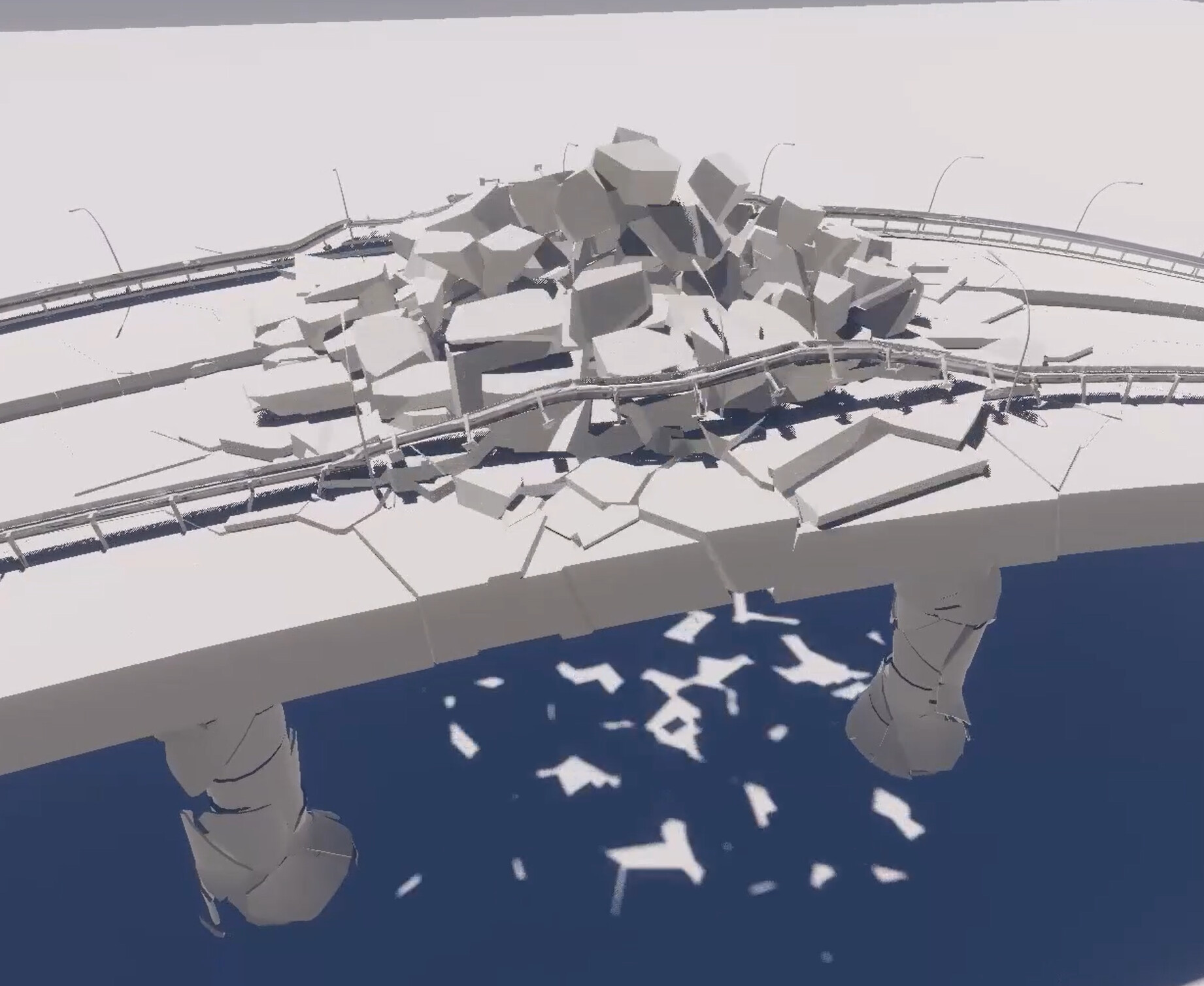 ArtStation - Houdini Bridge Builder & Destruction for Realtime/Unity