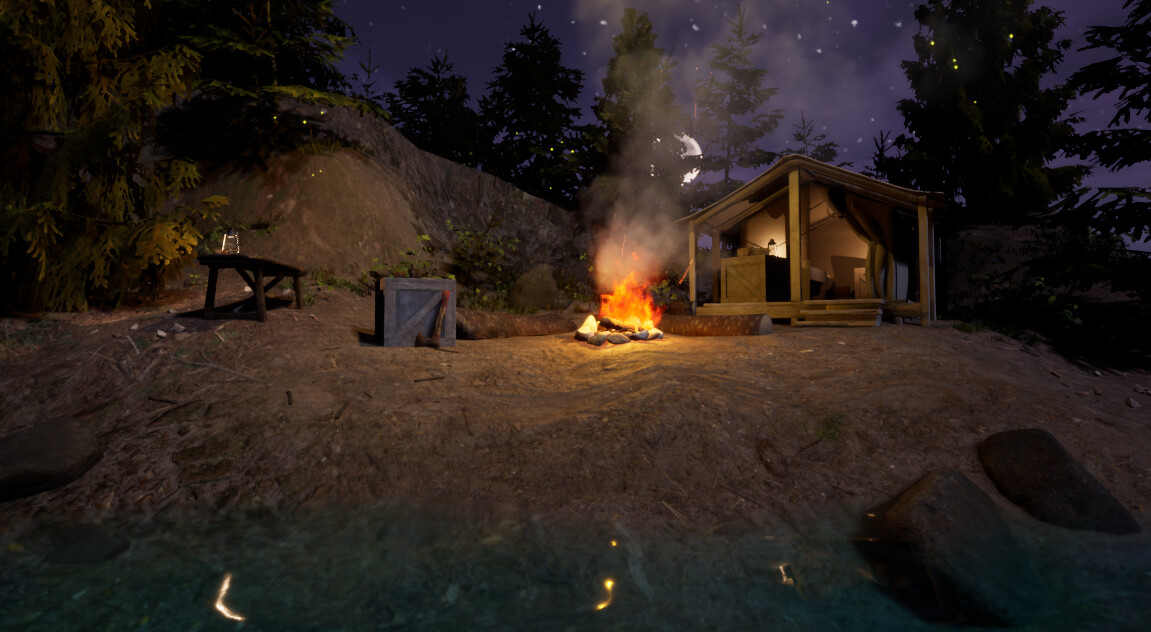 ArtStation - Post-Apocalyptic Campsite Scene