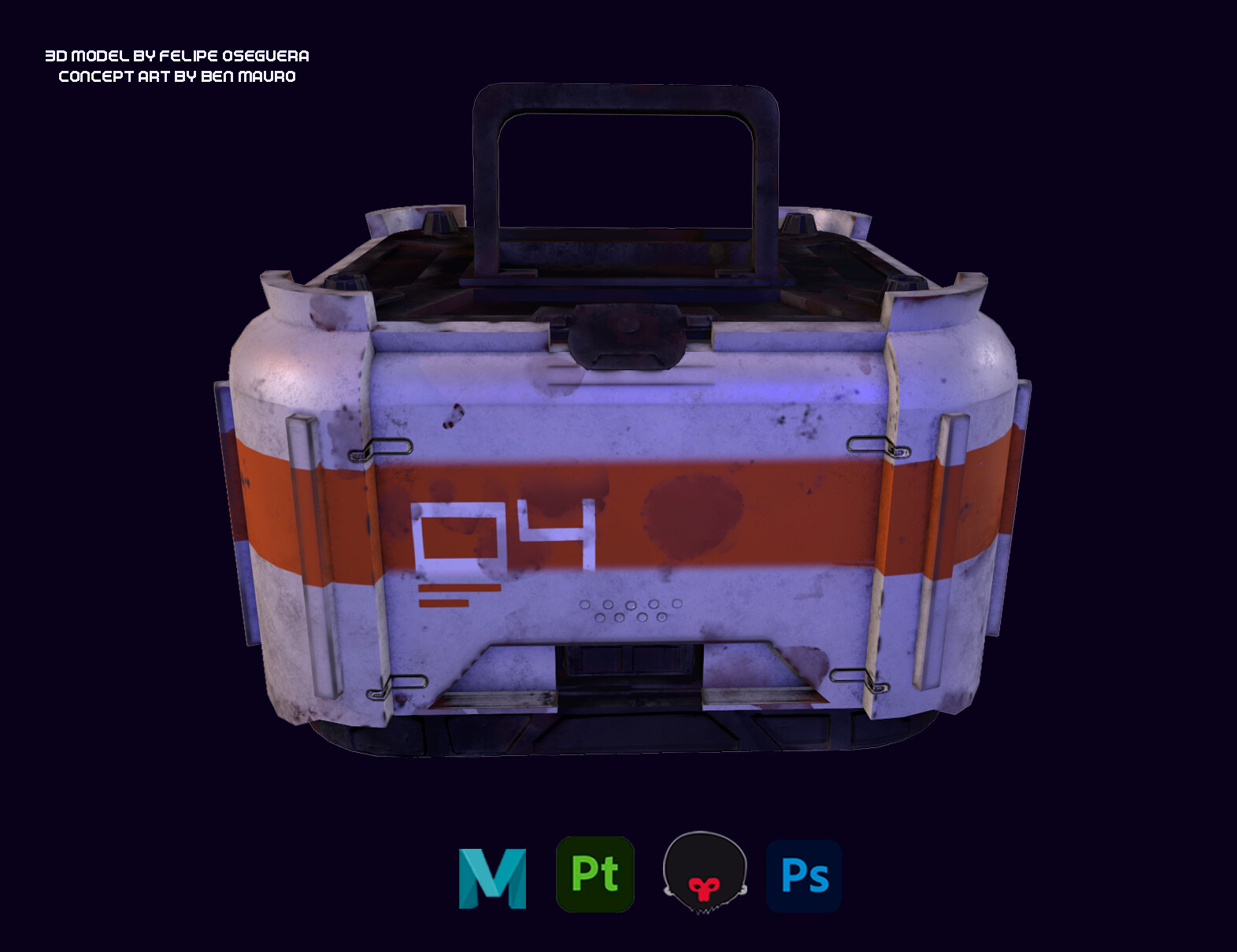 ArtStation - Sci-fi Spaceship Box Model