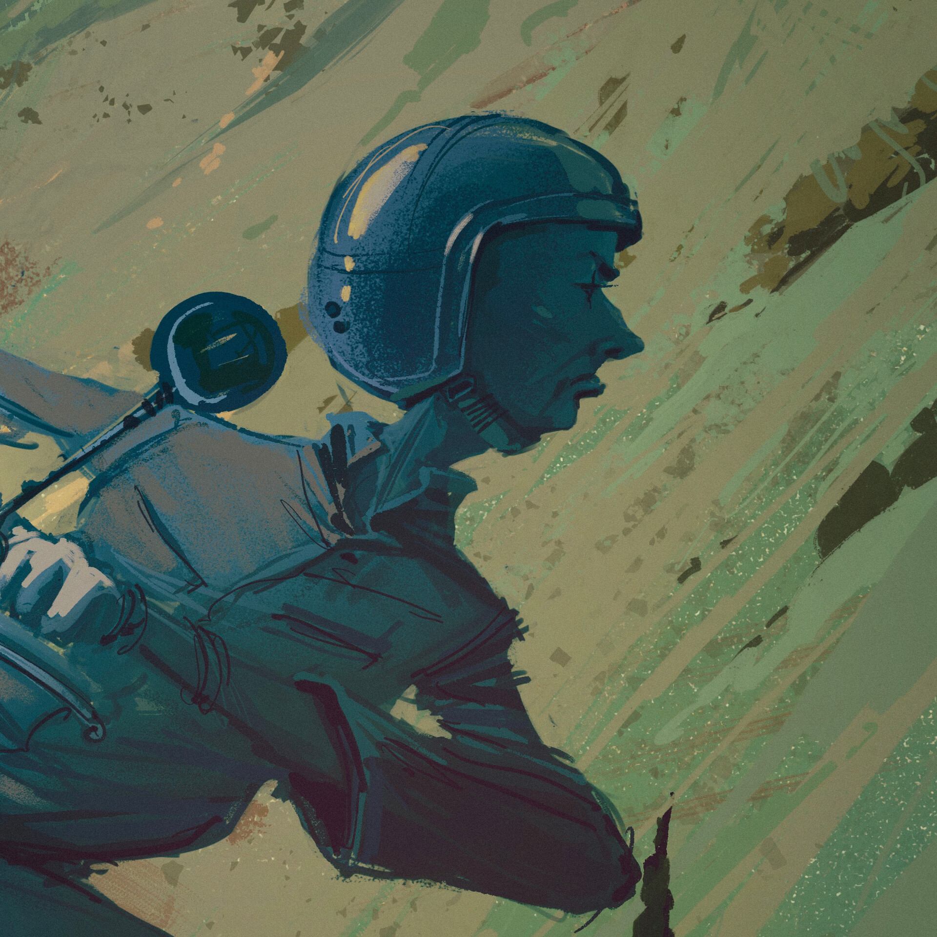 ArtStation - Rolling up the hill